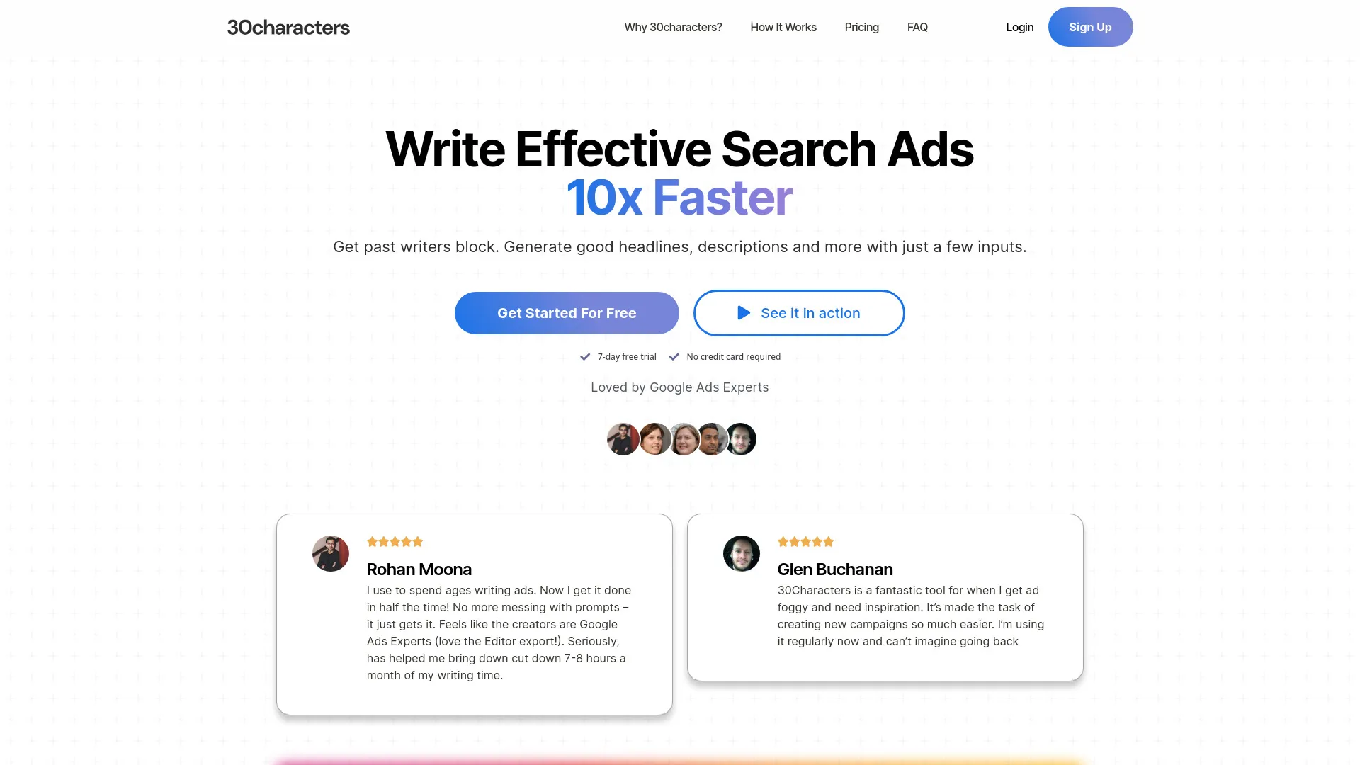 30characters: AI-Powered Ad Copy Generator | Creati.ai