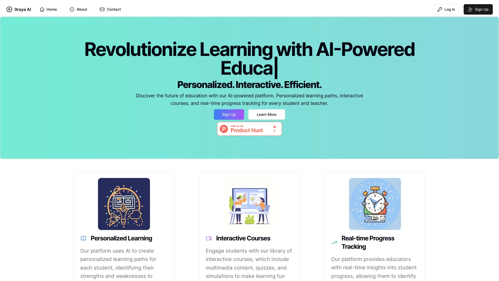 9raya AI: Personalized Learning and Education | Creati.ai