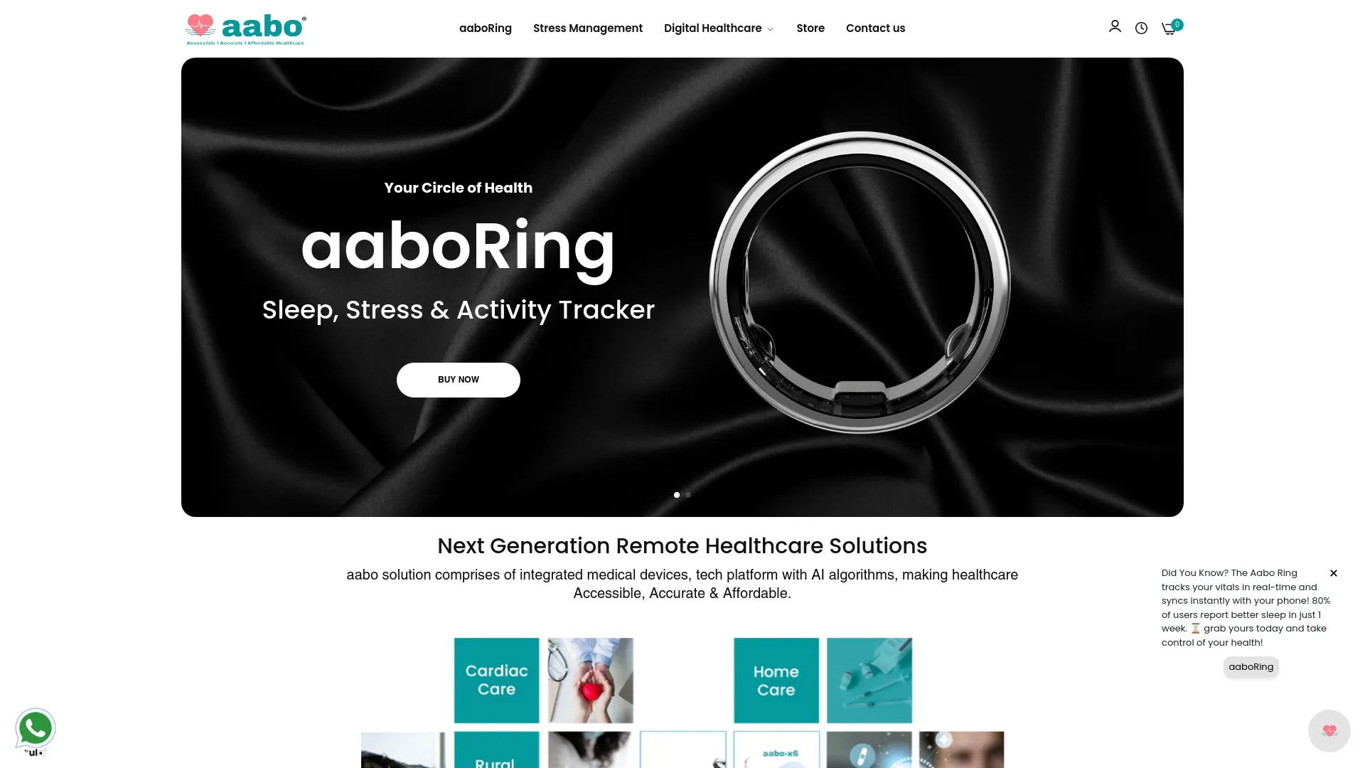 aaboRing - Sleep, Stress & Activity Tracker | Creati.ai