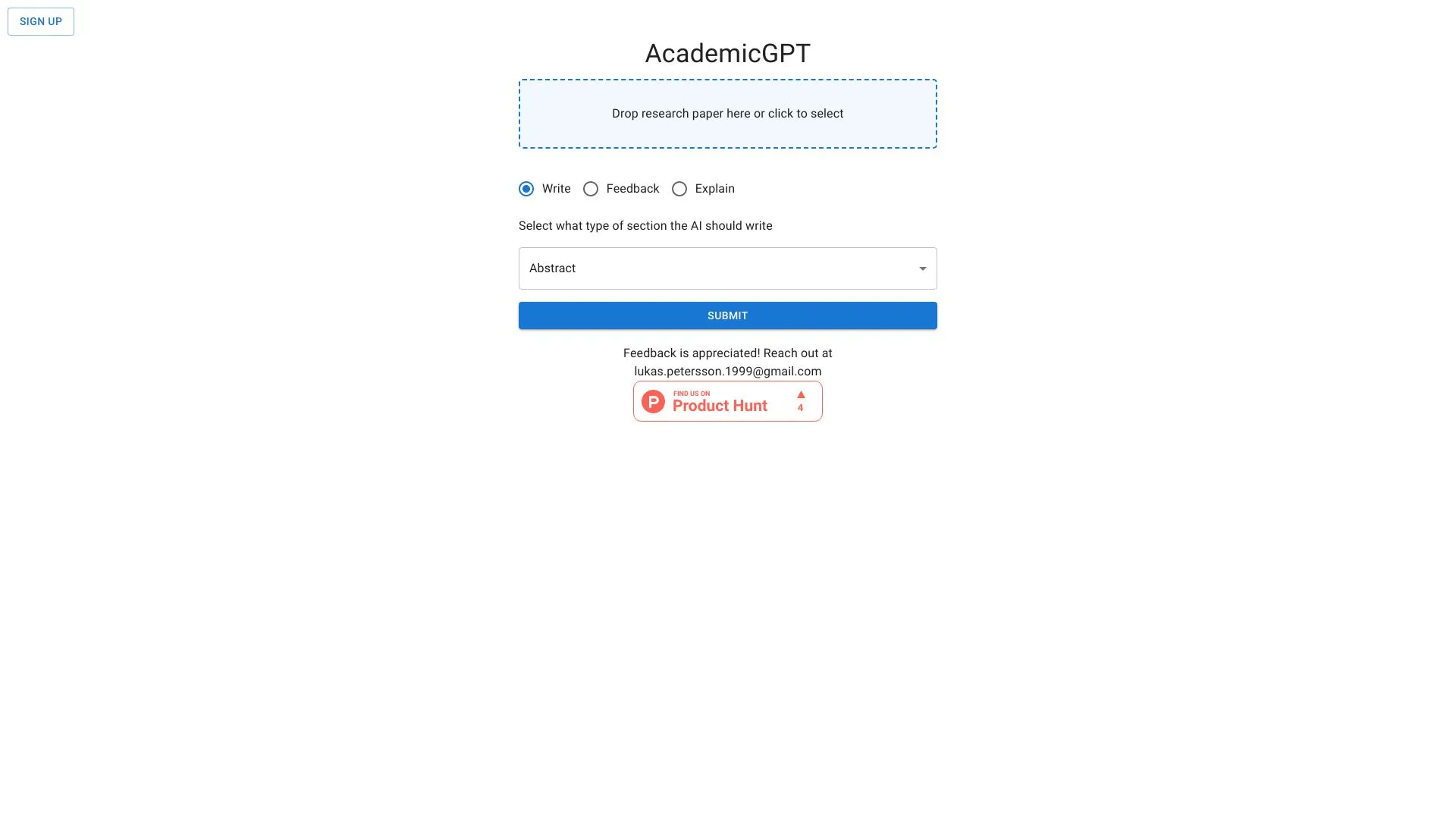 AcademicGPT - AI-driven Tool for Efficient Academic Writing | Creati.ai