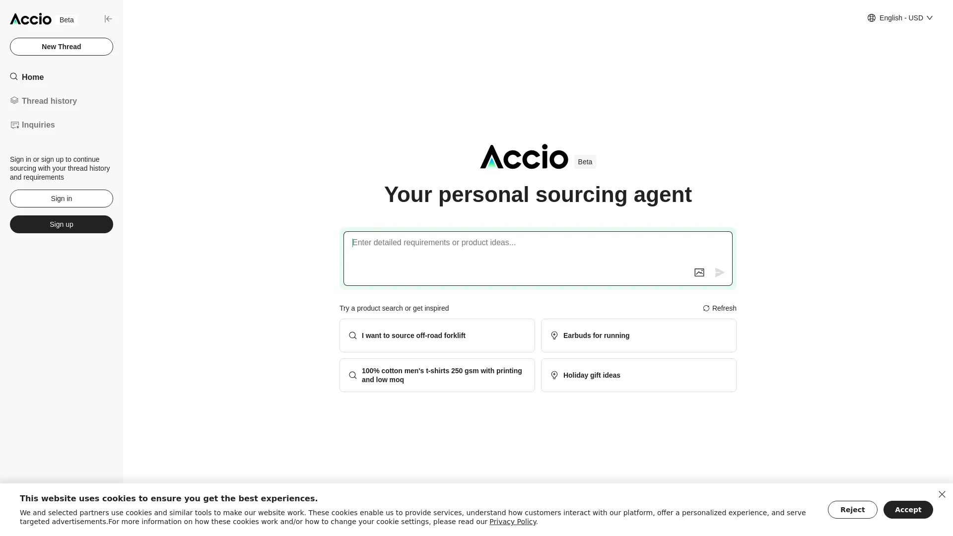 Accio - AI-Driven Product Sourcing & Business Research | Creati.ai