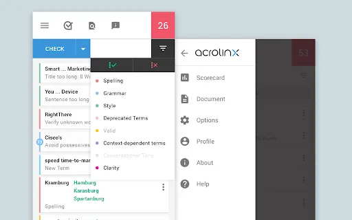 Acrolinx for Chrome - AI Writing Assistant | Creati.ai