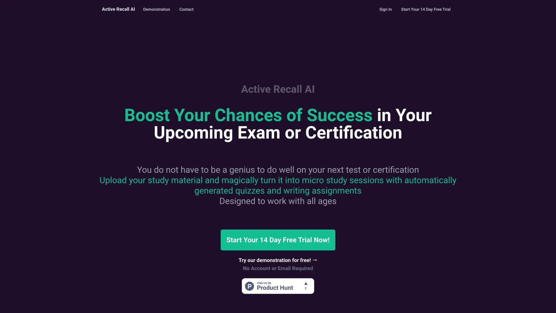 Active Recall AI - Revolutionize Your Learning | Creati.ai