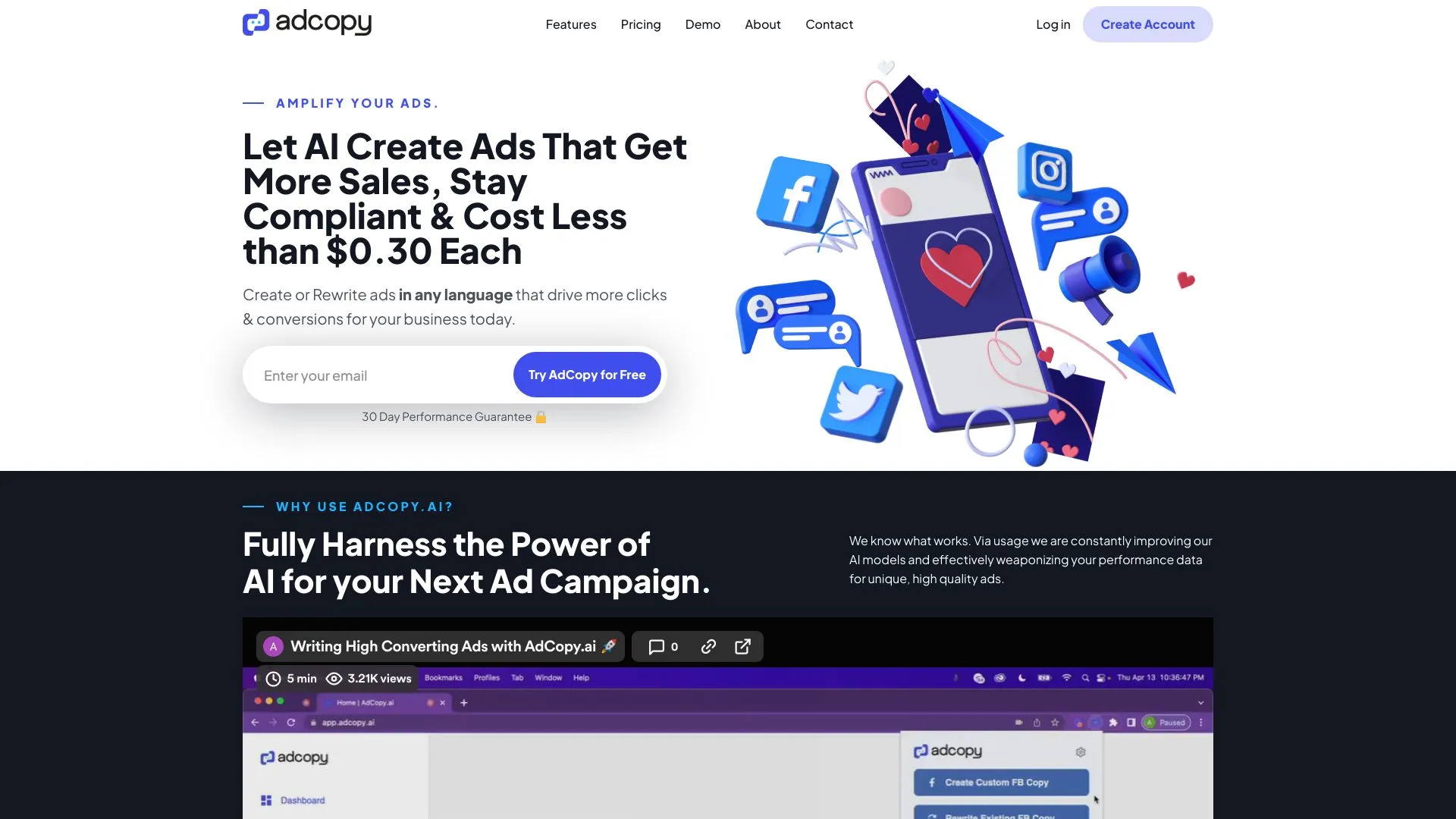 AdCopy.ai: AI-Enhanced Ad Copy Generator | Creati.ai