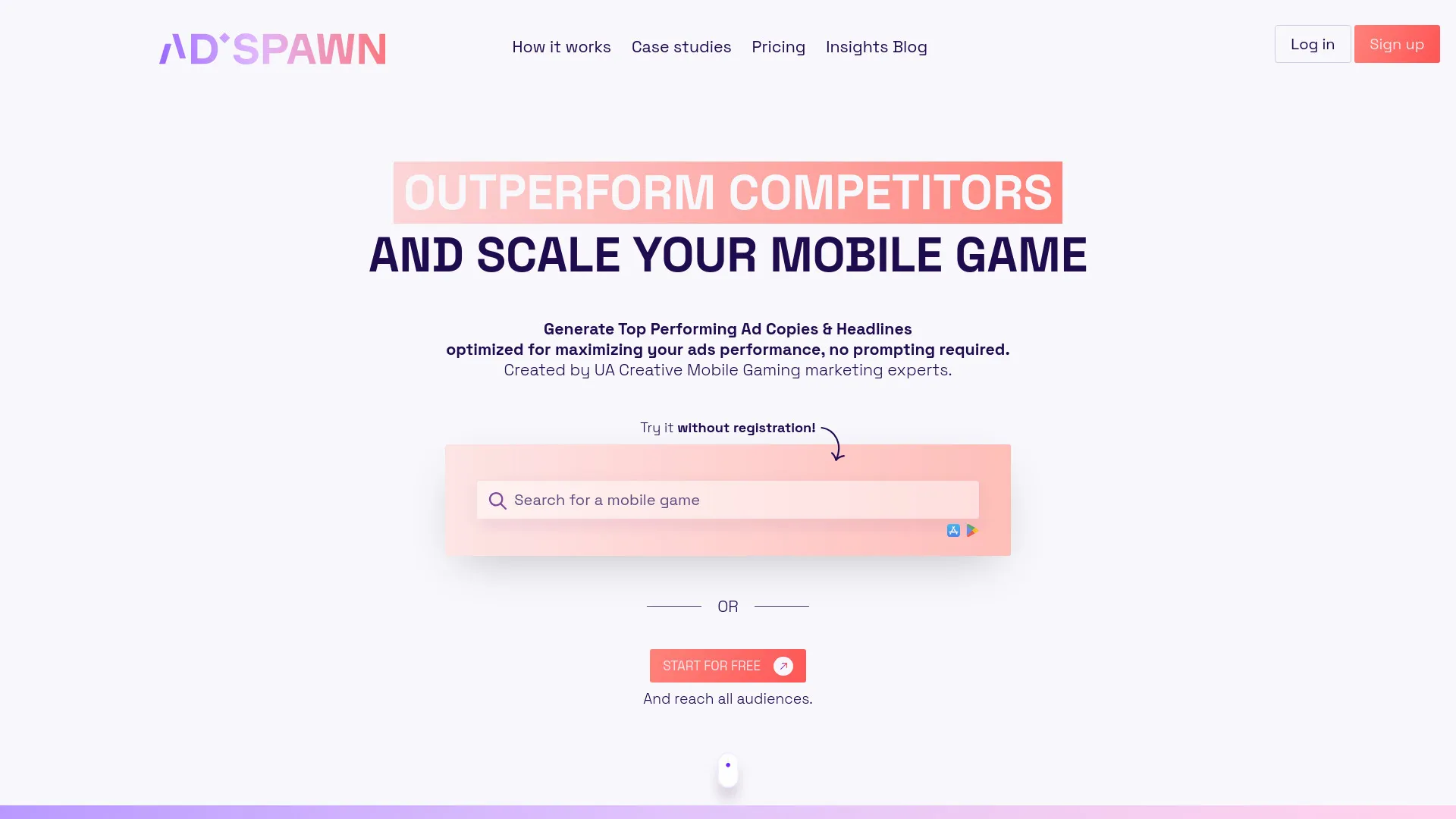 AdSpawn: AI Marketing Platform for Mobile Games | Creati.ai