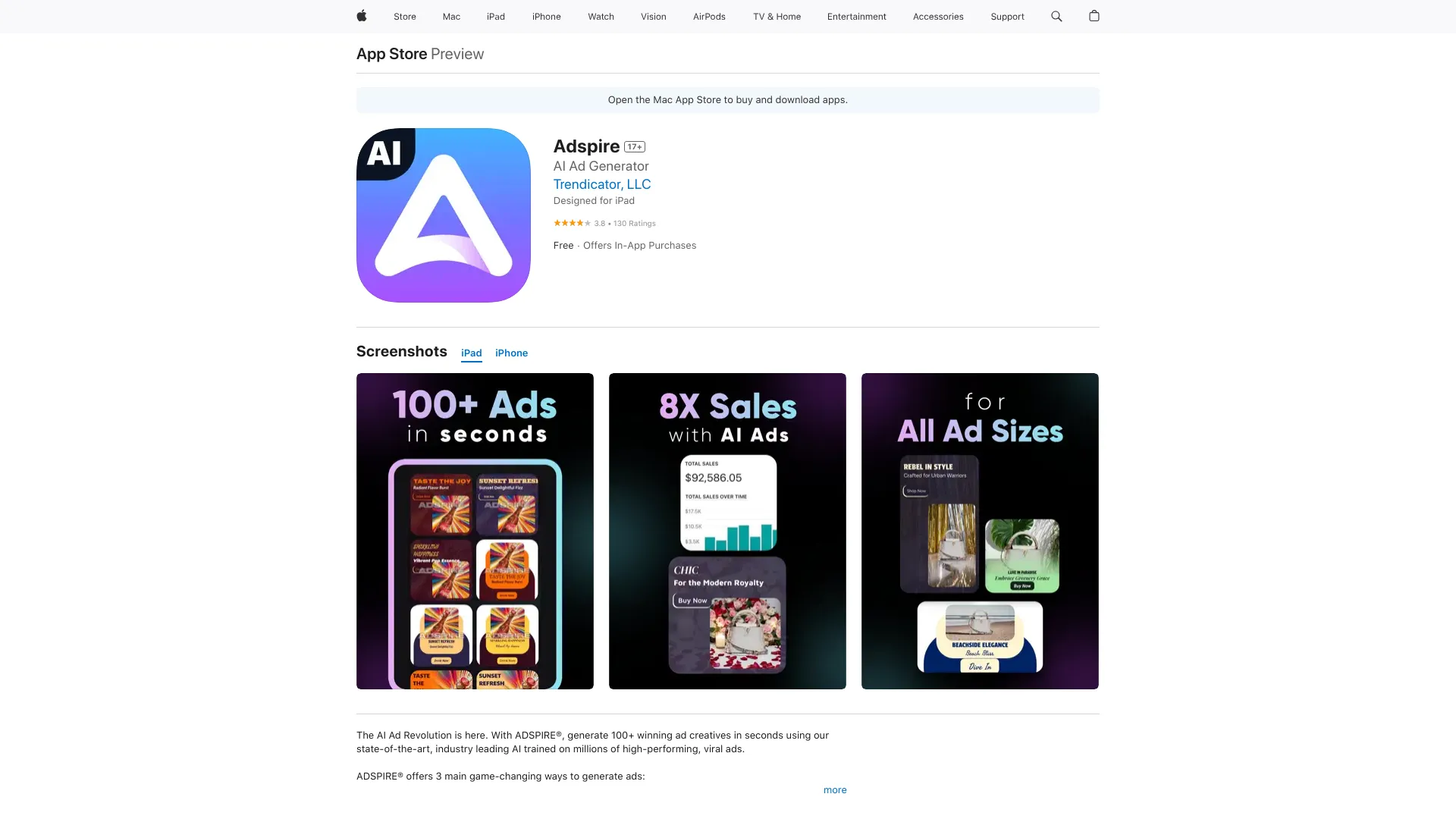 Adspire - AI-Powered Ad Generation | Creati.ai