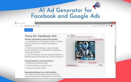 AI Ad Generator: Effortless Ad Text Creation for Facebook & Google ...