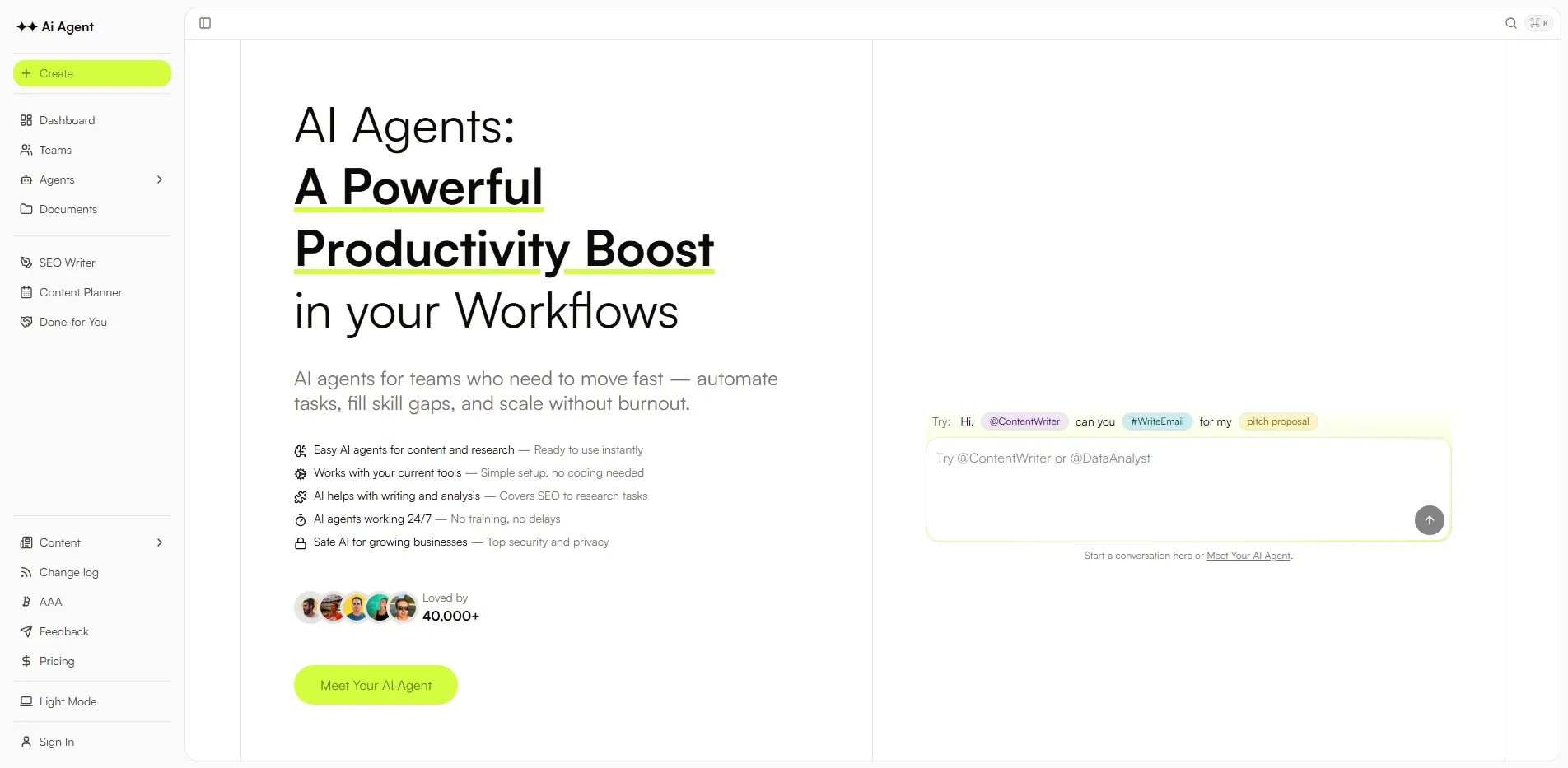 AI Agent App - Boost Your Productivity with AI | Creati.ai