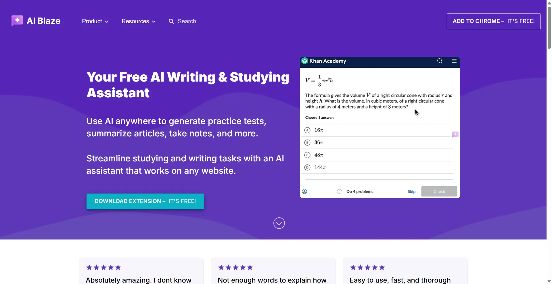 AI Blaze - Your Personal AI Studying Assistant | Creati.ai