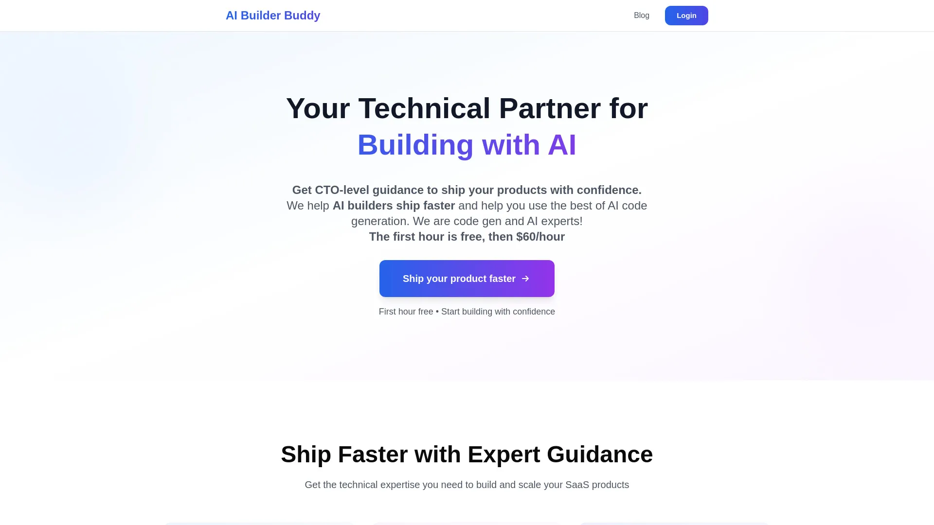 Expert Technical Guidance for AI Projects | AI Builder Buddy | Creati.ai