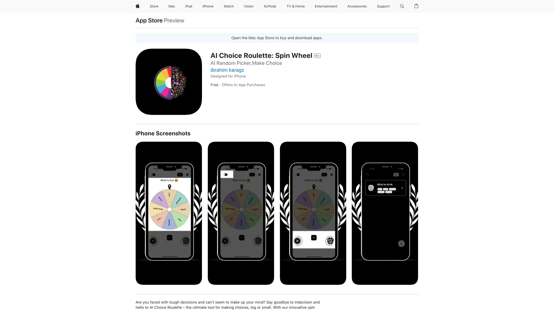 AI Choice Roulette: Spin Wheel for Easy Decisions | Creati.ai