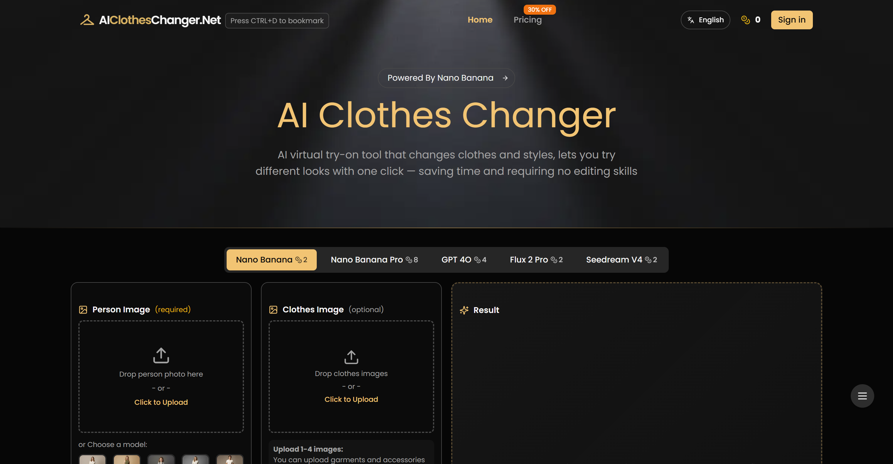 AI Clothes Changer | 免費 AI 虛擬試穿工具 | Creati.ai