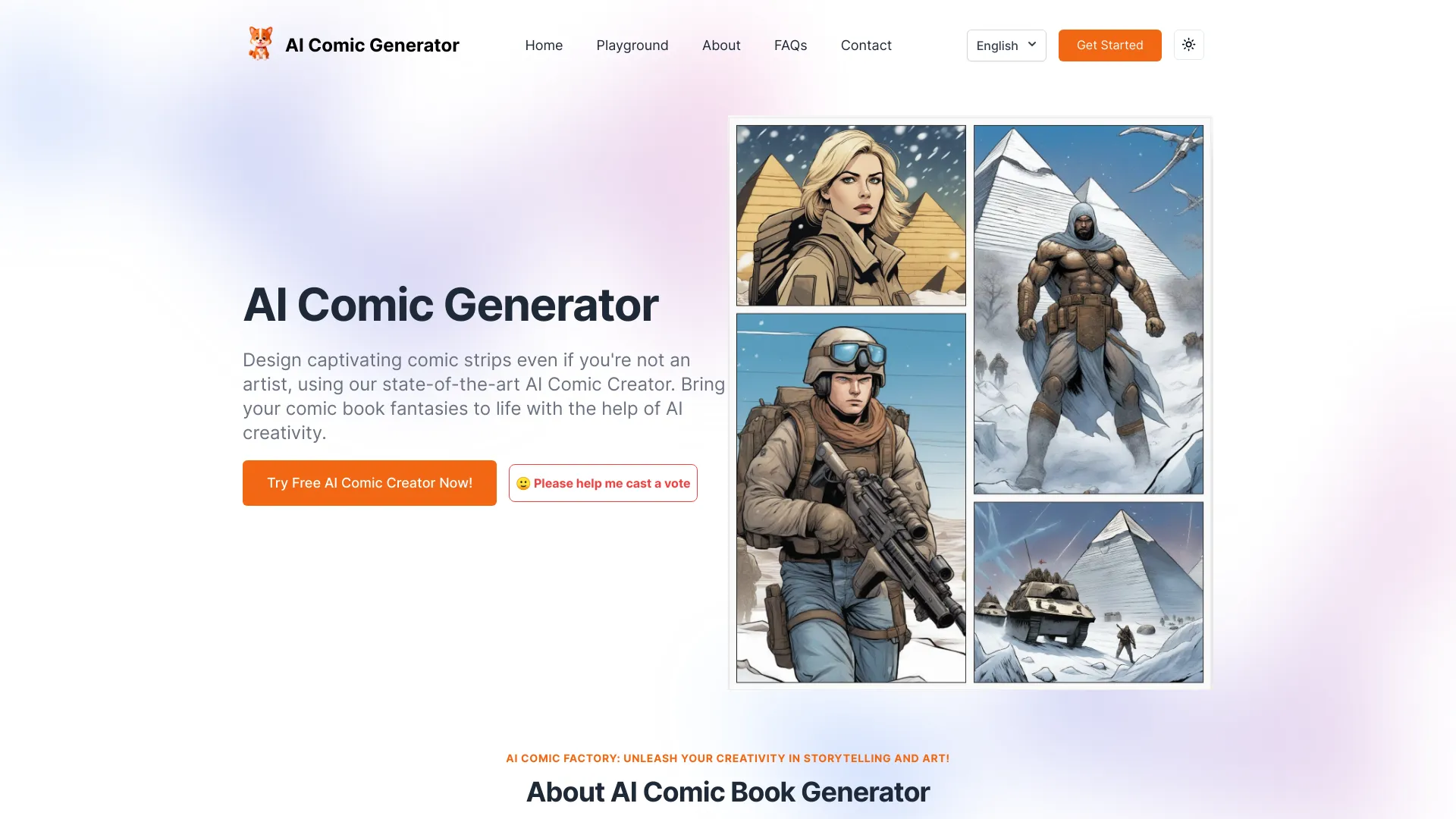 Create Stunning Comics Effortlessly with AI Comic Generator | Creati.ai