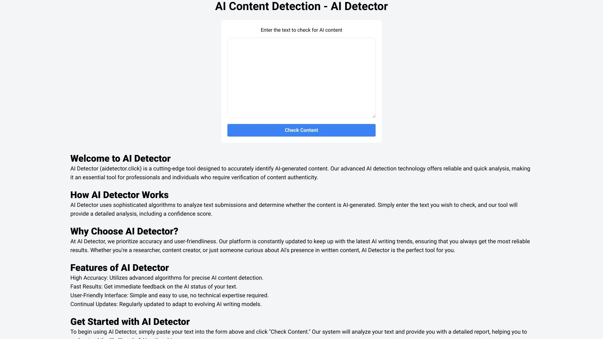 AI Detector: Precise AI Content Detection | Creati.ai