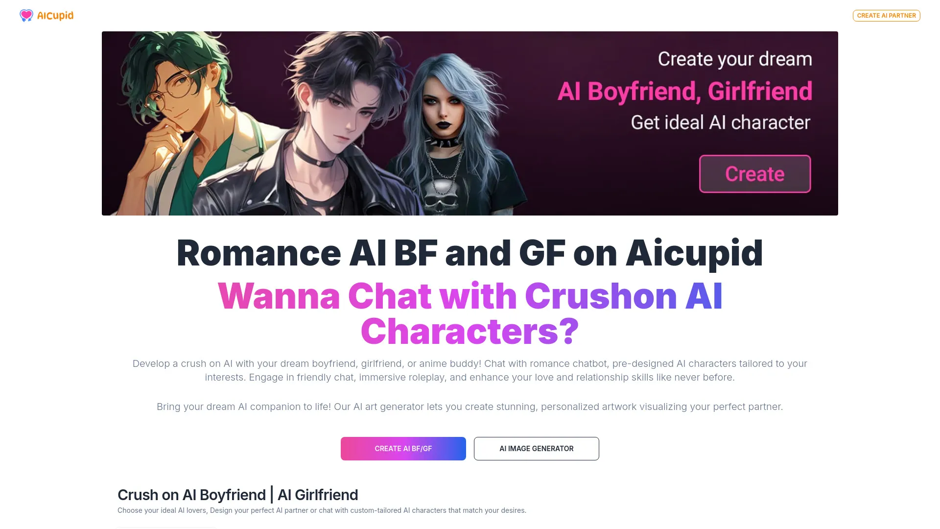 AI Cupid: Personalized AI Companions and Interactive Art | Creati.ai