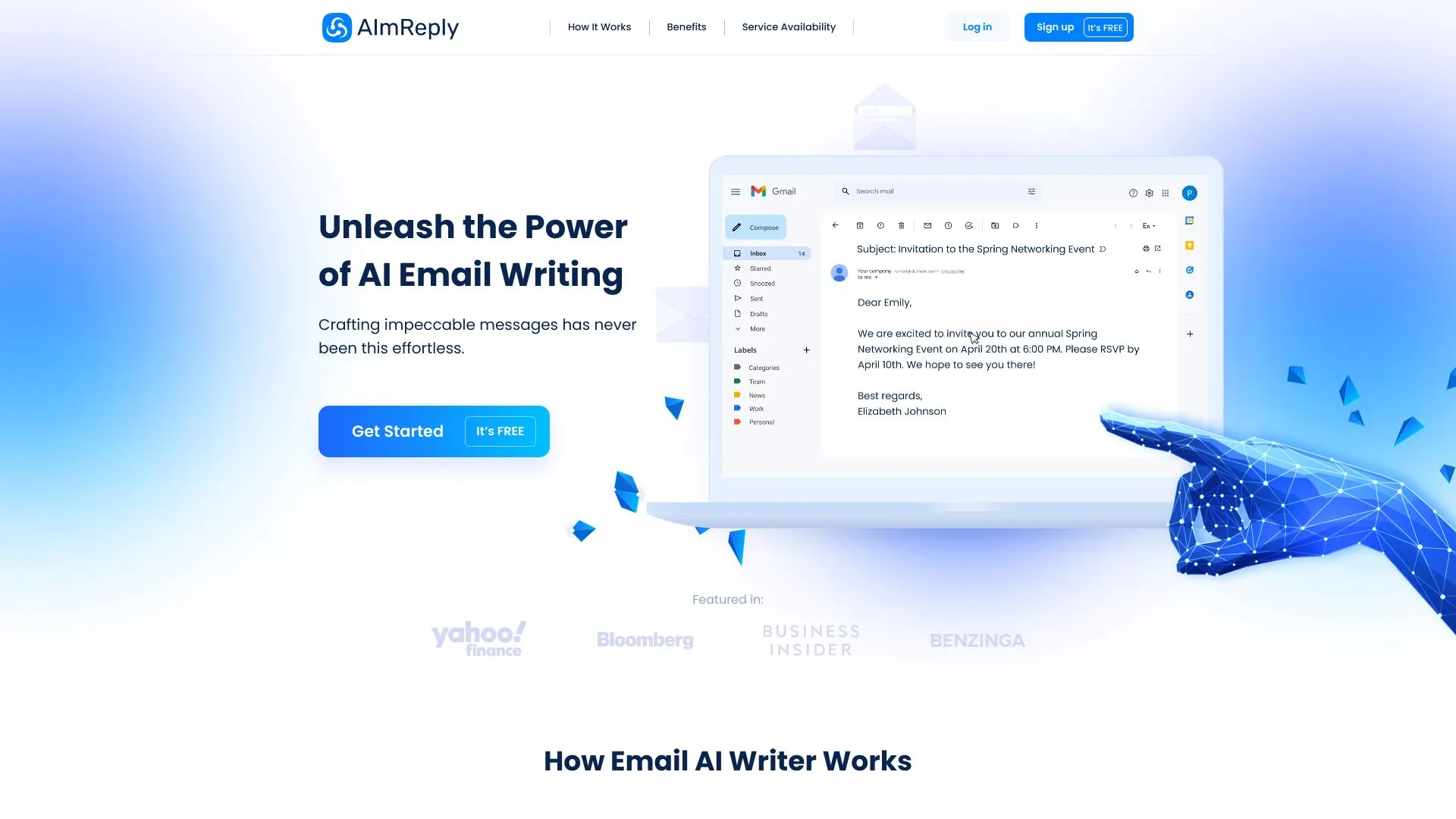 AImReply - AI-Powered Email Writing Assistant | Creati.ai