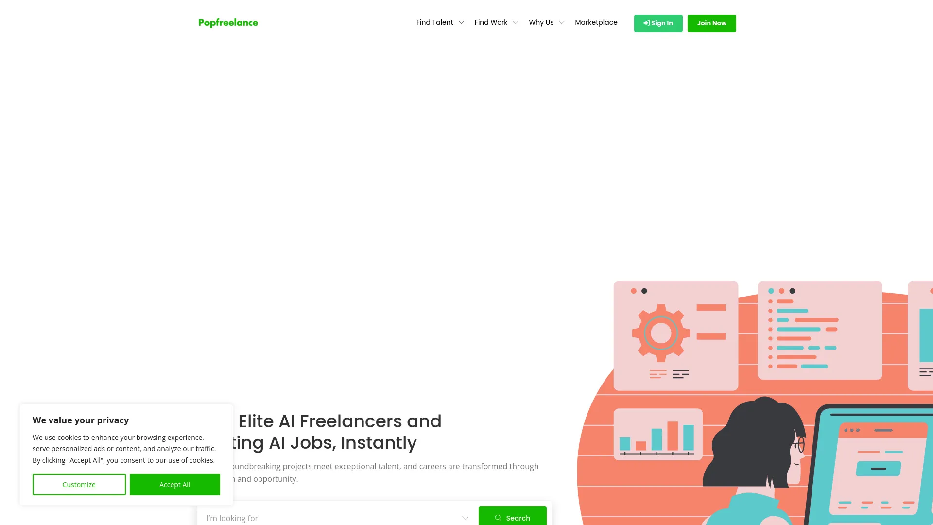 Popfreelance: Your AI Freelance Marketplace for Innovation | Creati.ai
