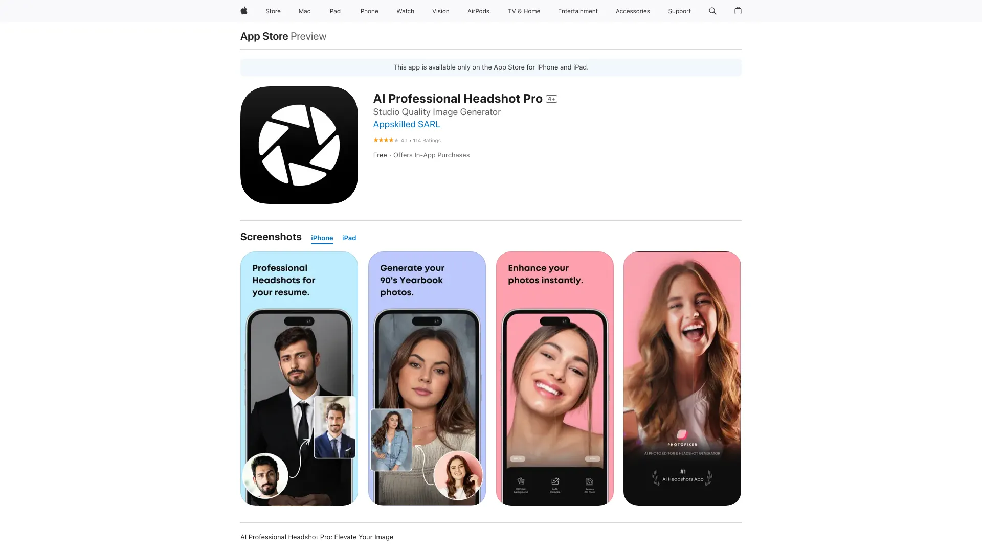 AI Professional Headshot Pro - Create Stunning Headshots | Creati.ai