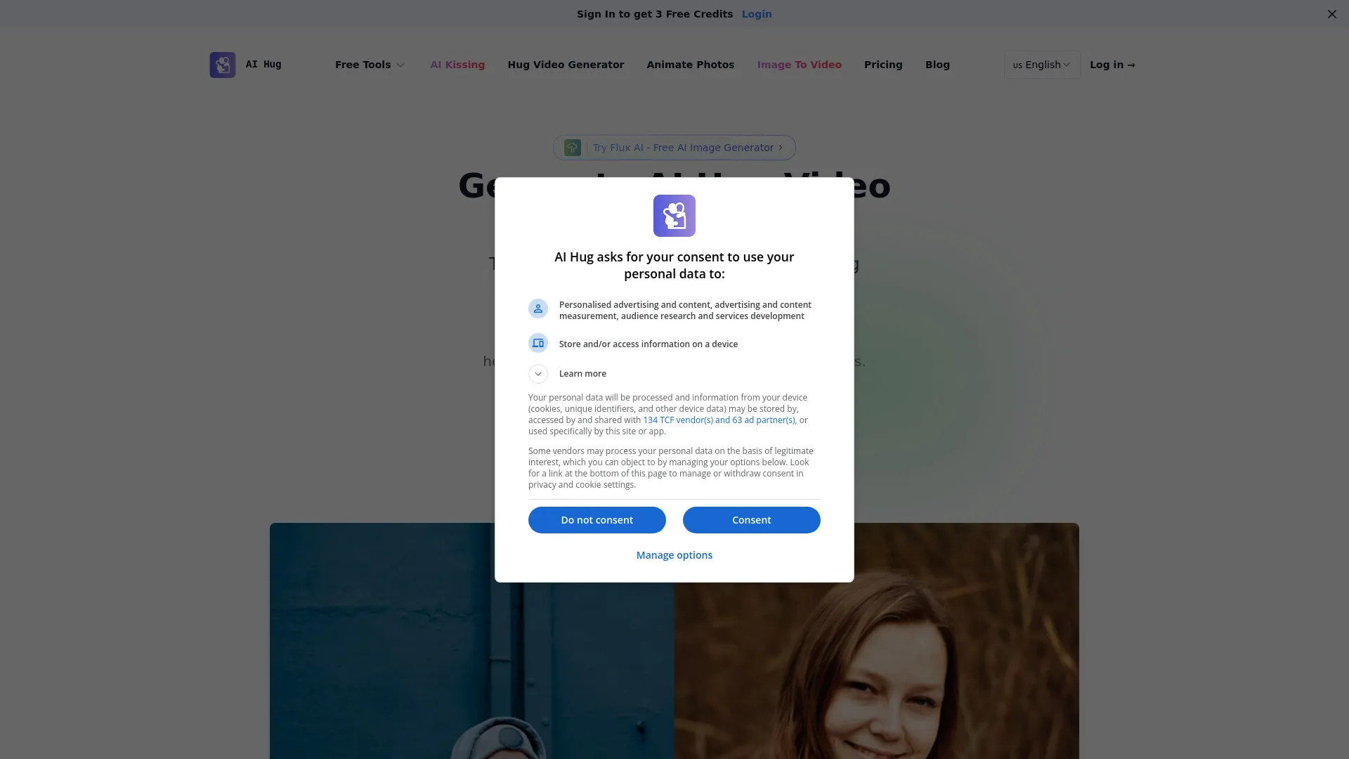 AI Hug: Transform Photos into Heartwarming Hug Videos | Creati.ai