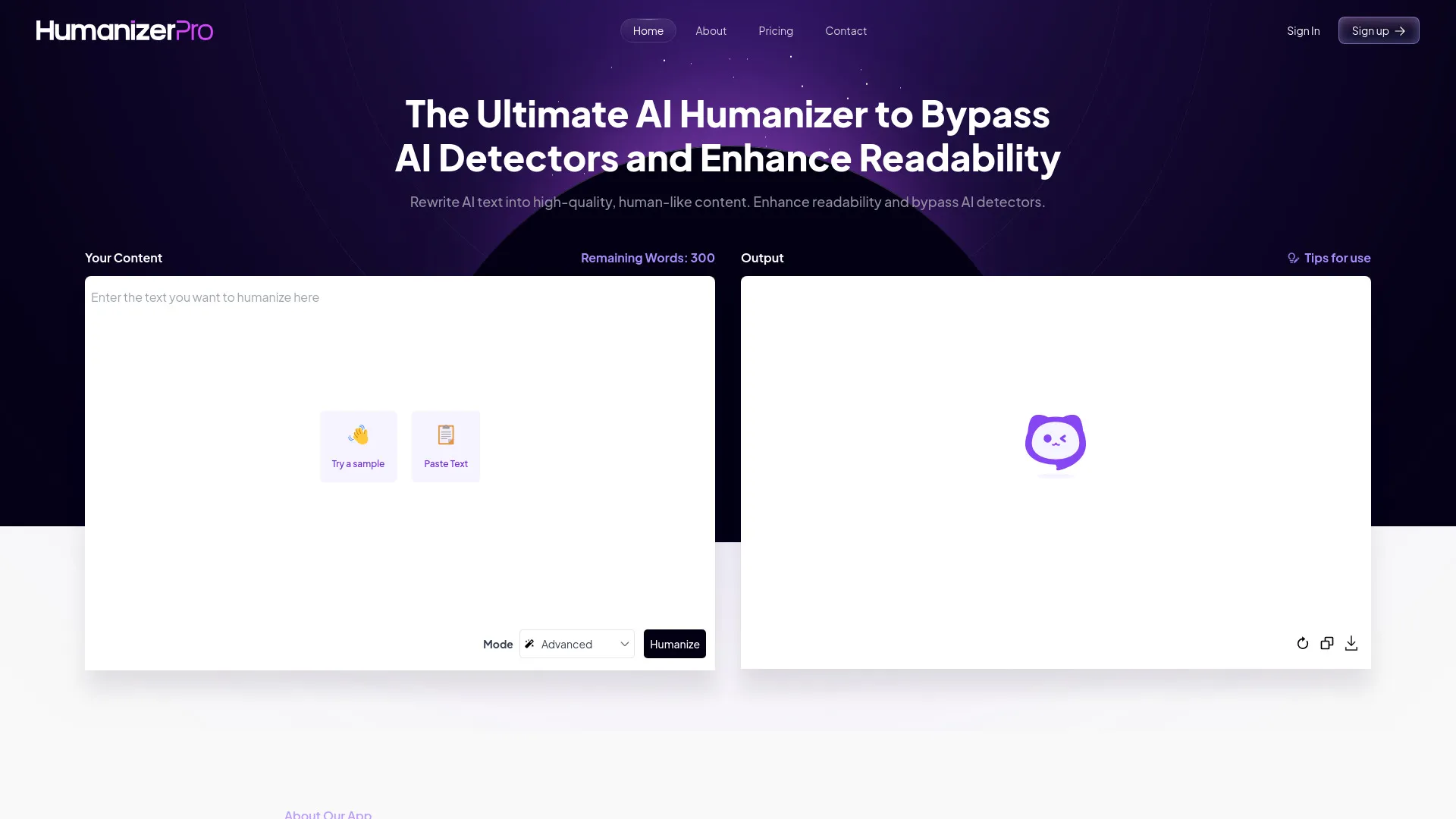HumanizerPro: Convert AI Content to Human-Like Text | Creati.ai