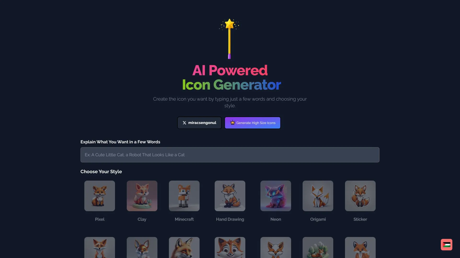 IconAI: AI-Powered Custom Icon Generator | Creati.ai