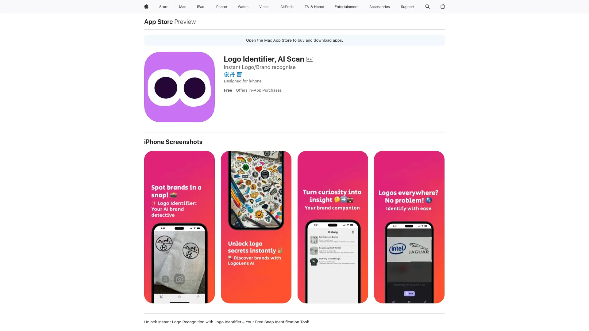 Logo Identifier: AI Scan and Brand Recognition App | Creati.ai