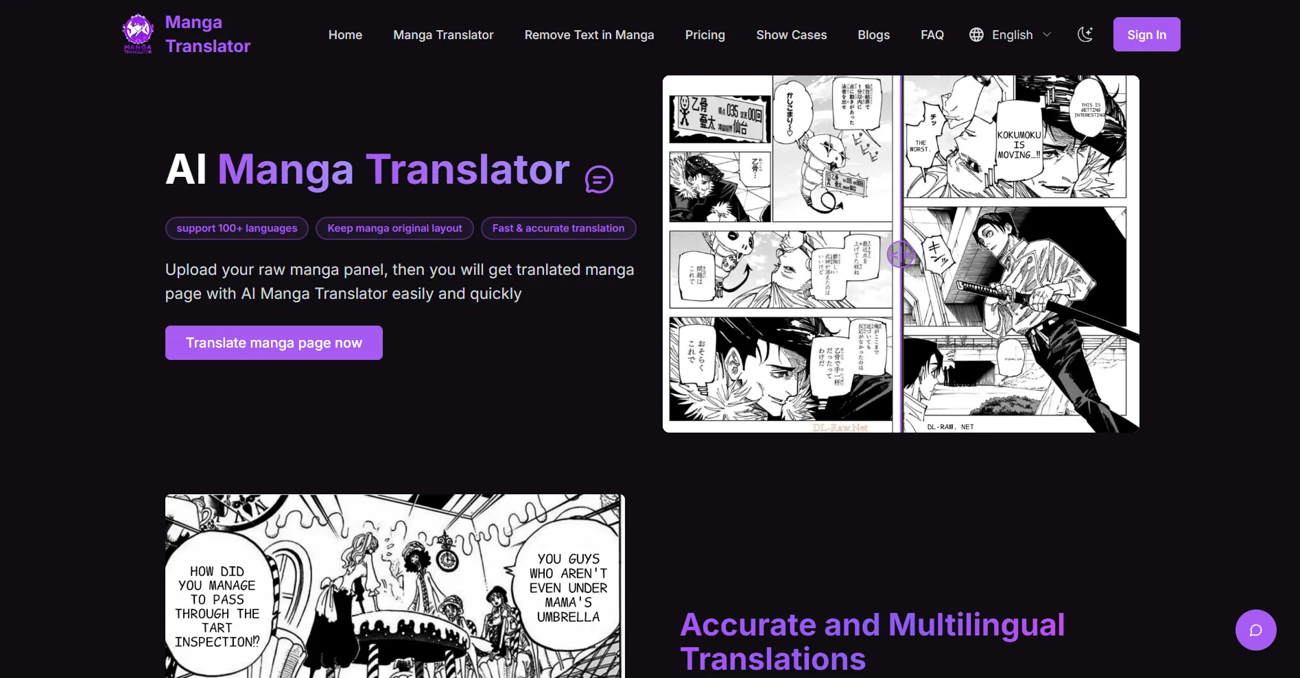 AI Manga Translator - Fast & Accurate Manga Page Translation | Creati.ai