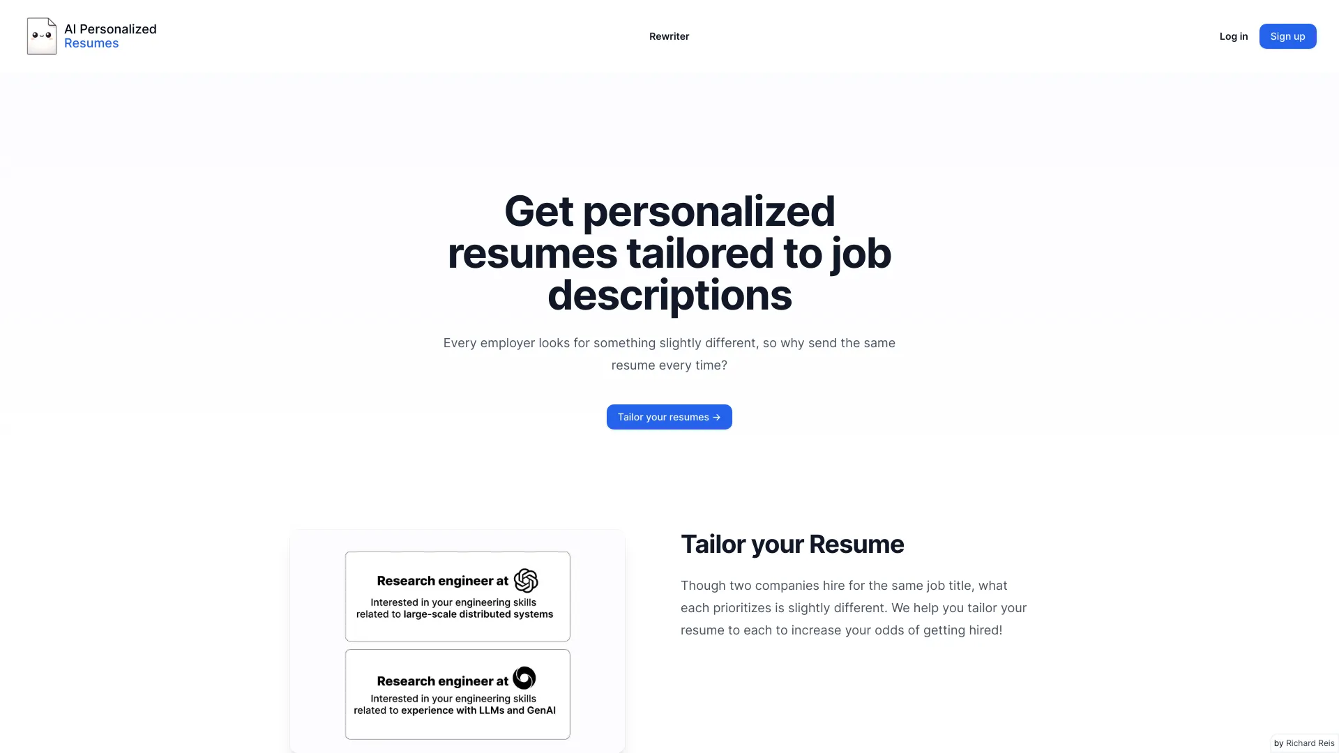 Personalized AI Resume Builder for Job Seekers | Creati.ai