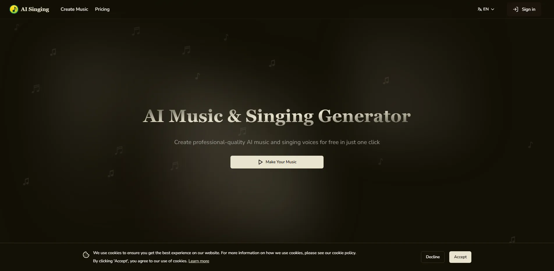 AI Singing: Crea Pistas Vocales Personalizadas Sin Esfuerzo | Creati.ai
