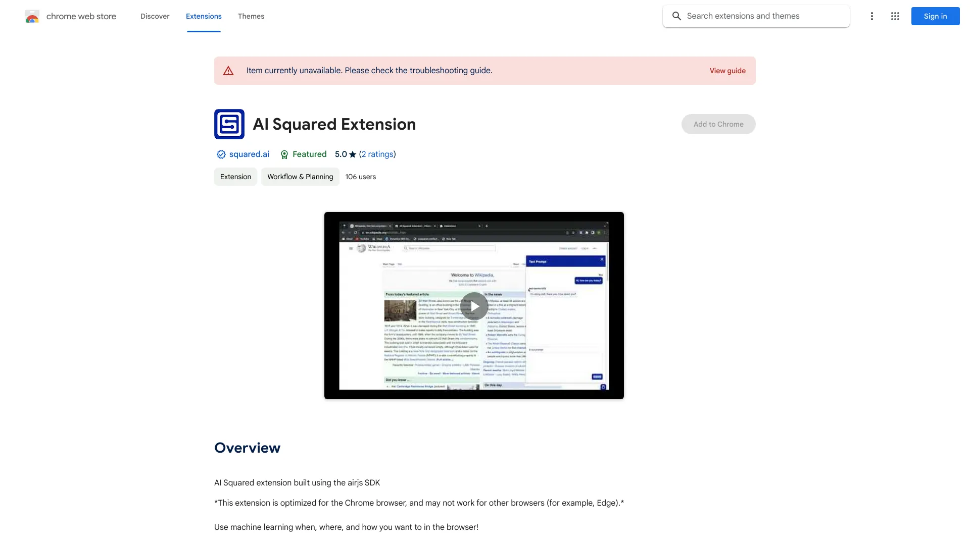AI Squared Extension – Access Machine Learning in Browser | Creati.ai