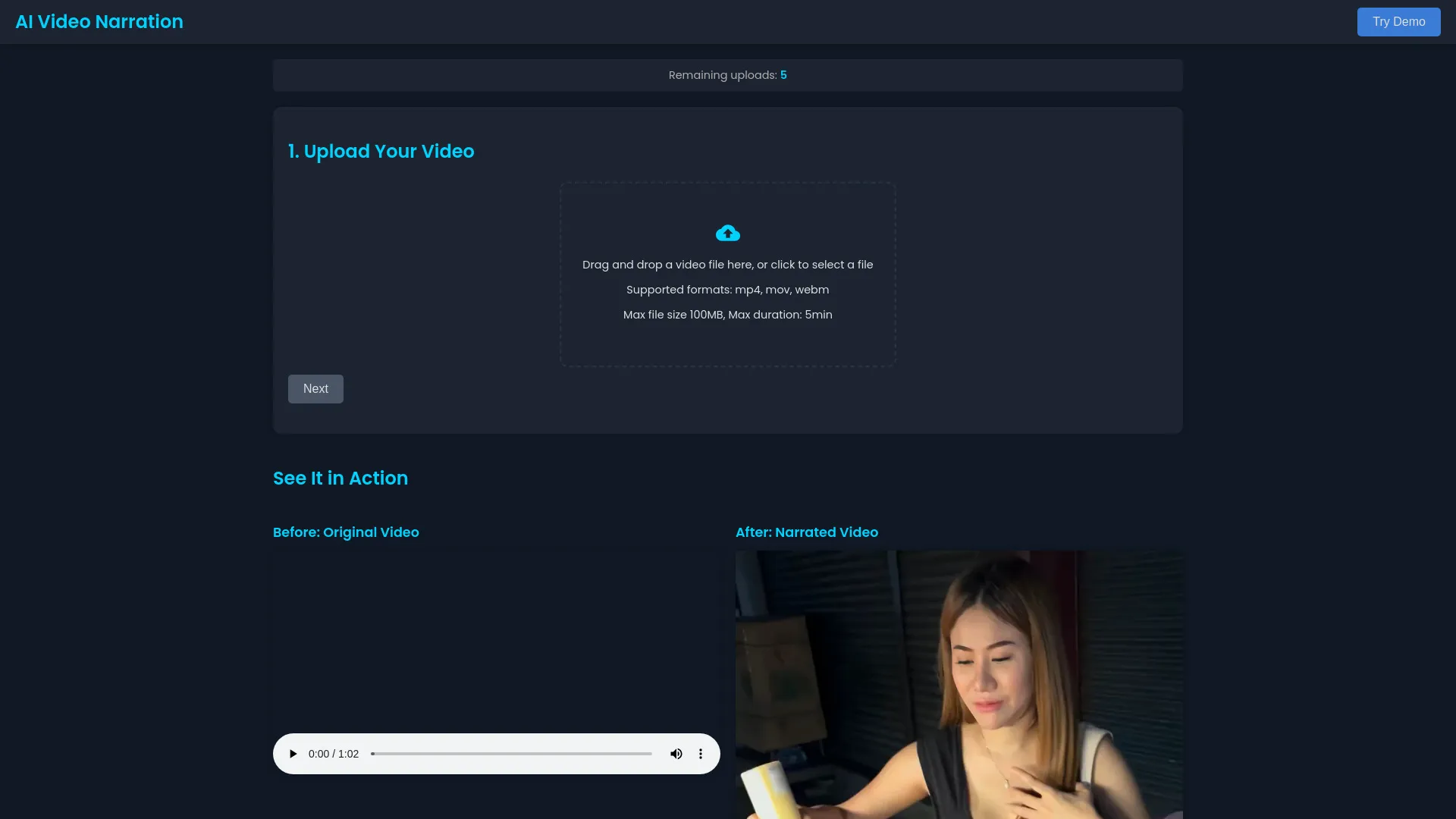 Transforma Videos con Narración IA - SpacesHub | Creati.ai