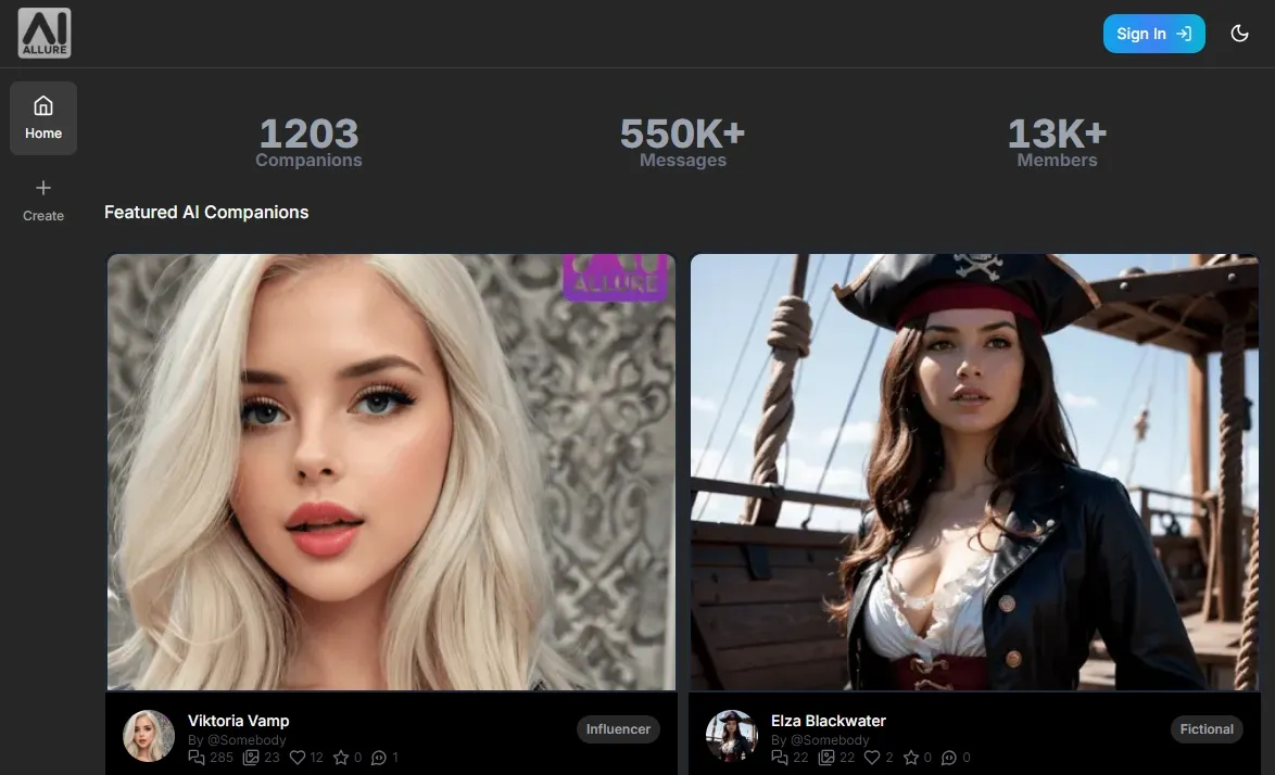 Customize Your Ideal AI Girlfriend with AiAllure | Creati.ai