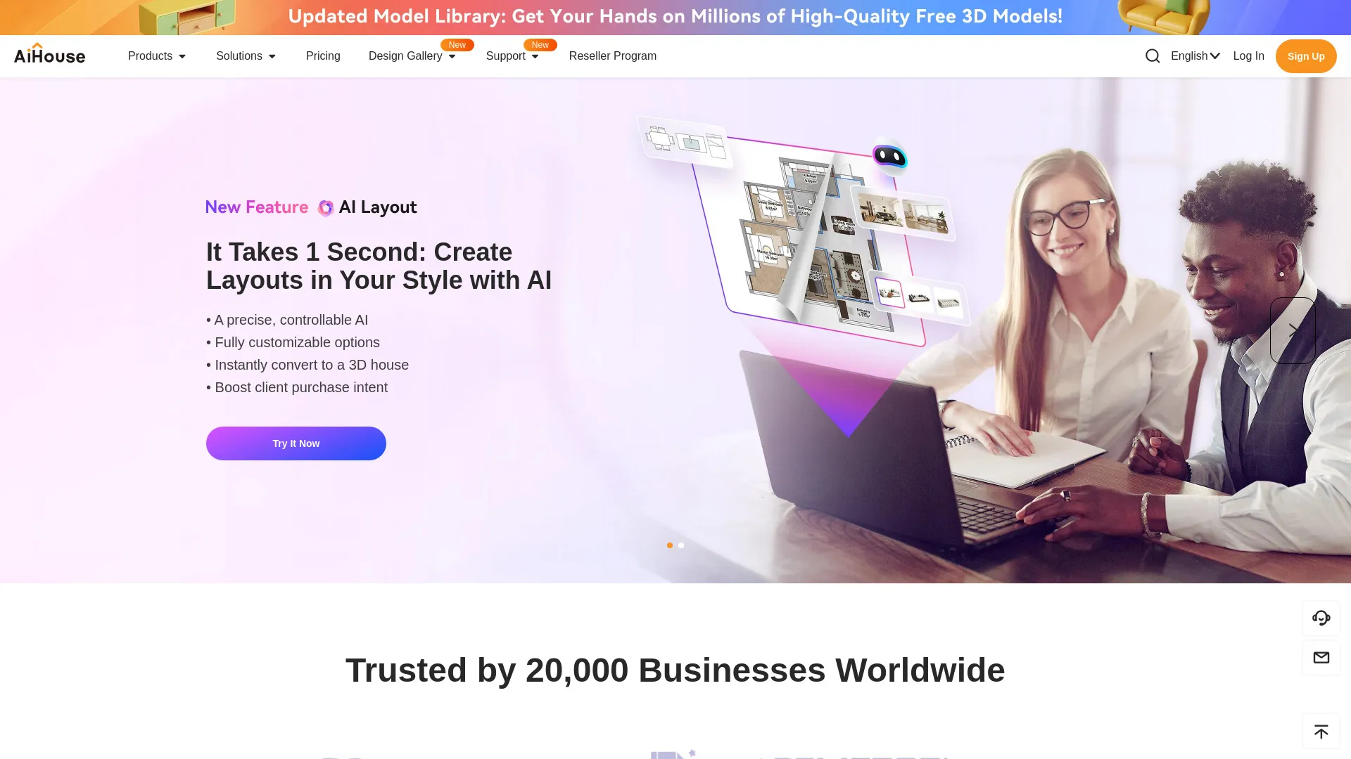 AiHouse: Software de Diseño de Interiores 3D Potenciado por IA | Creati.ai