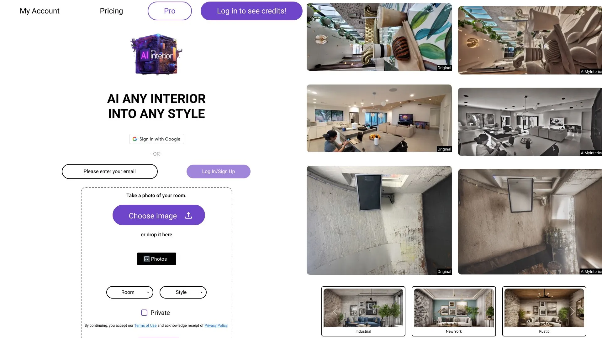 AI-Powered Interior Design Tool | Transform Your Room | Creati.ai