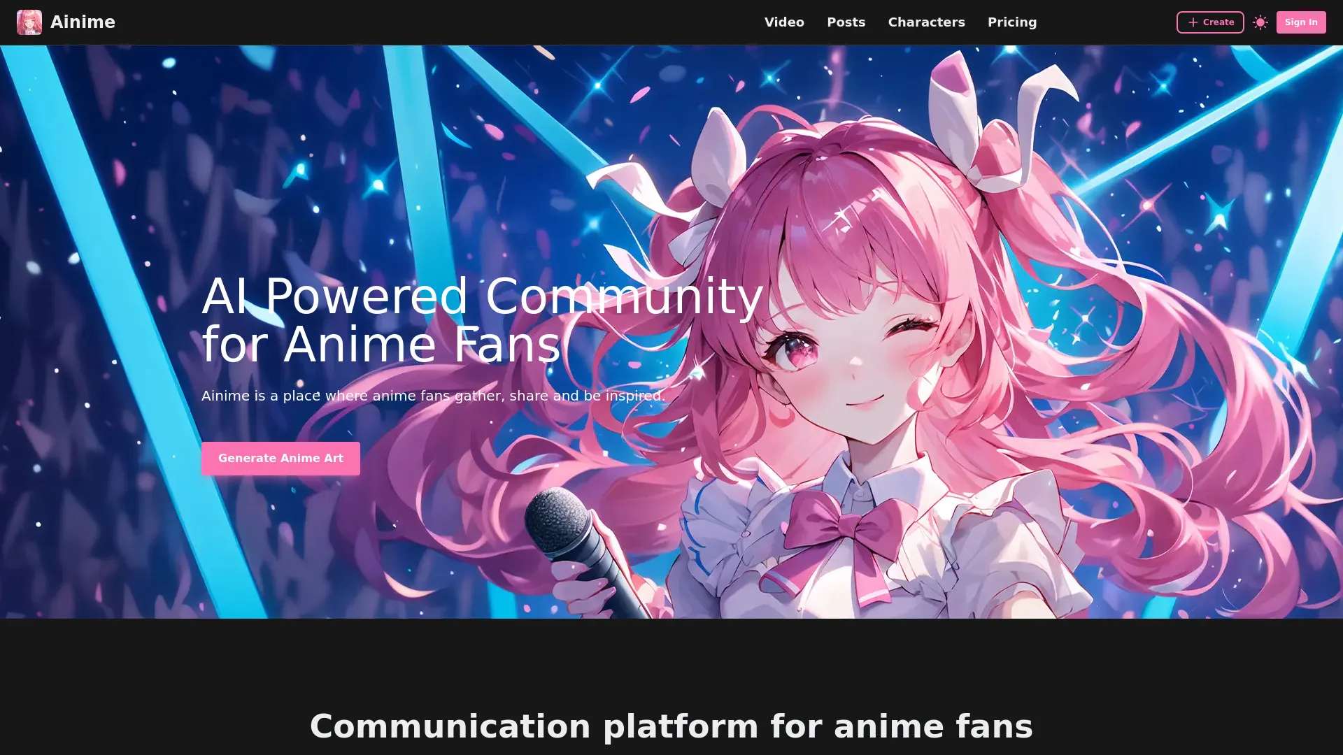 Ainime: Create, Share, and Engage with Anime Art | Creati.ai