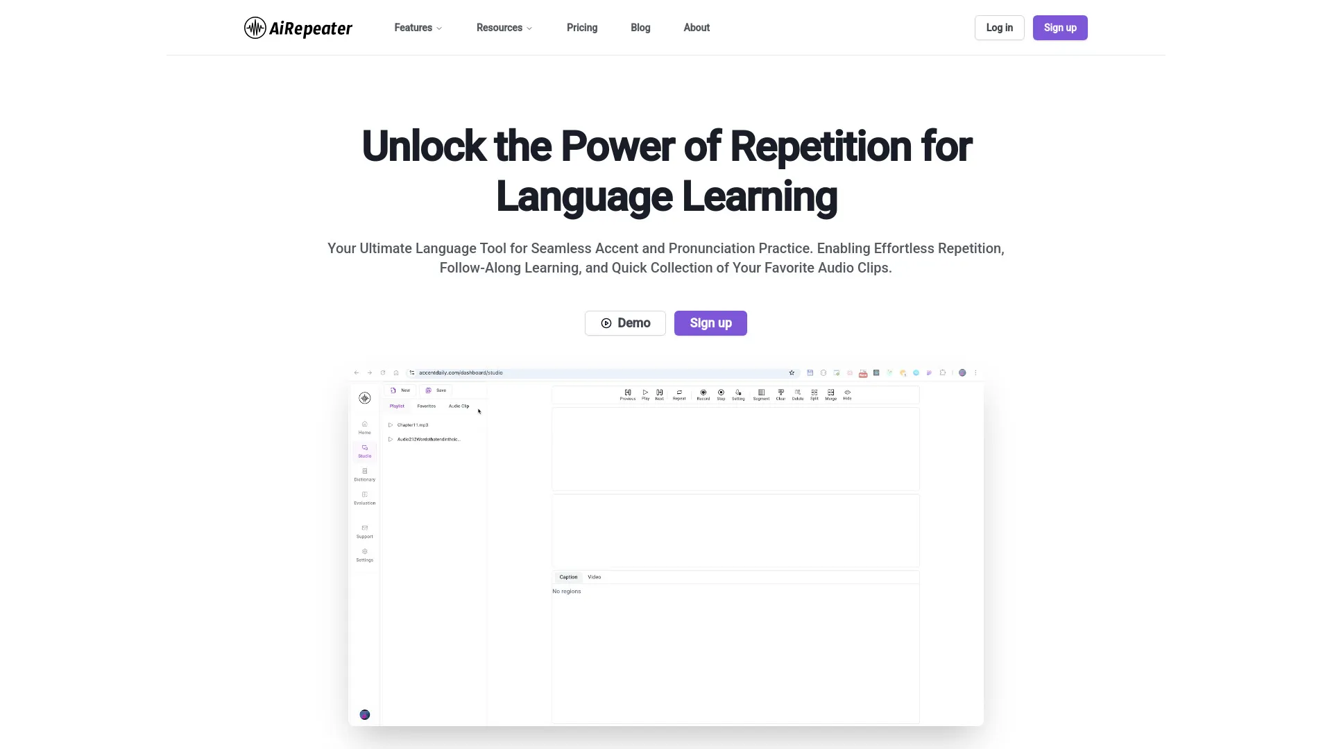 AiRepeater: Enhance Language Learning Efficiency | Creati.ai