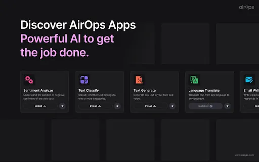 Build AI Workflows Effortlessly with AirOps | Creati.ai