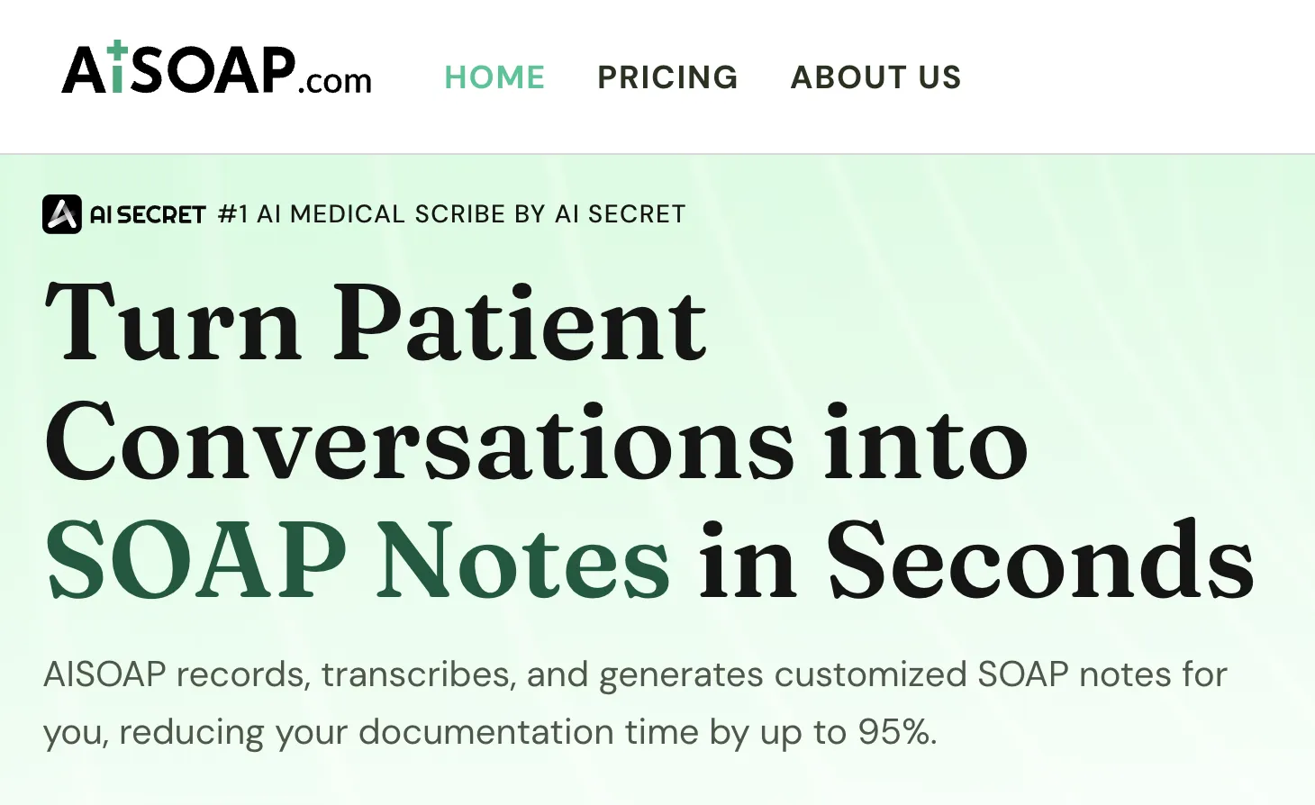 AISOAP: AI-Powered Medical Scribe for SOAP Notes | Creati.ai