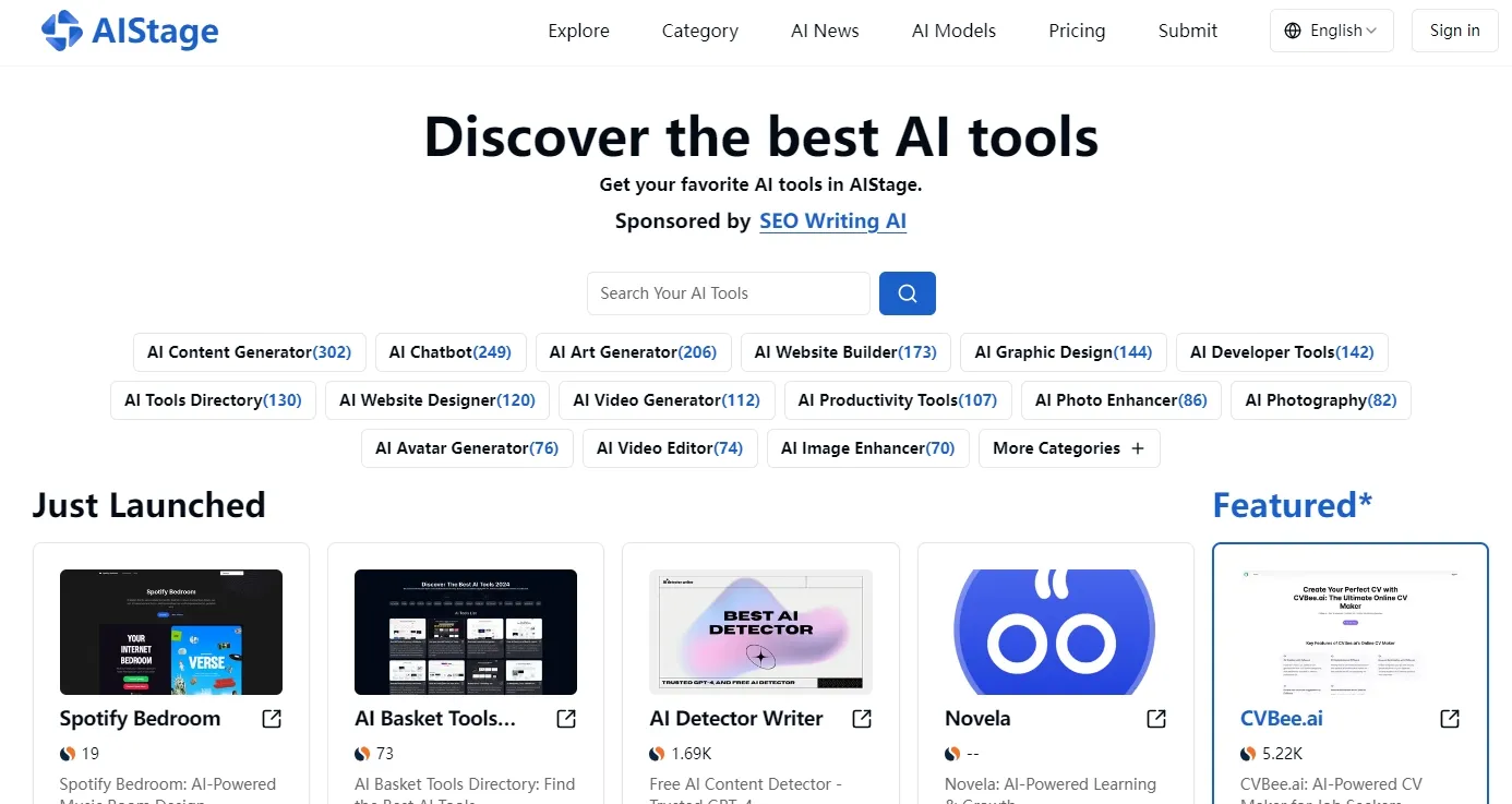 AIStage: Your Hub for AI Tools and News | Creati.ai