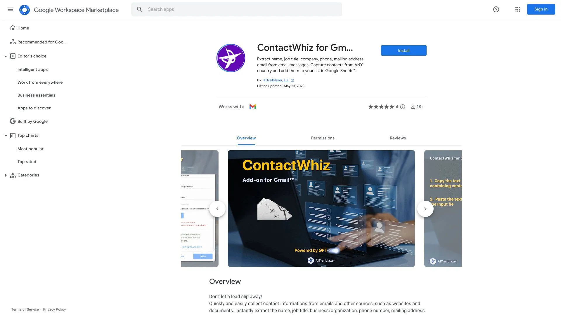 AIT Contacts Extractor for Gmail - AI-Powered Contact Management | Creati.ai