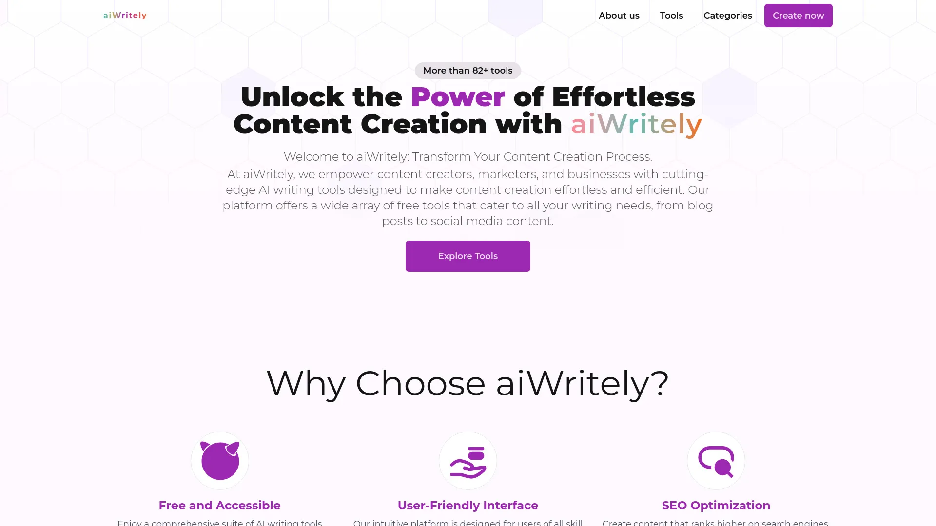 AiWritely: Effortless AI-Powered Content Creation Tools | Creati.ai