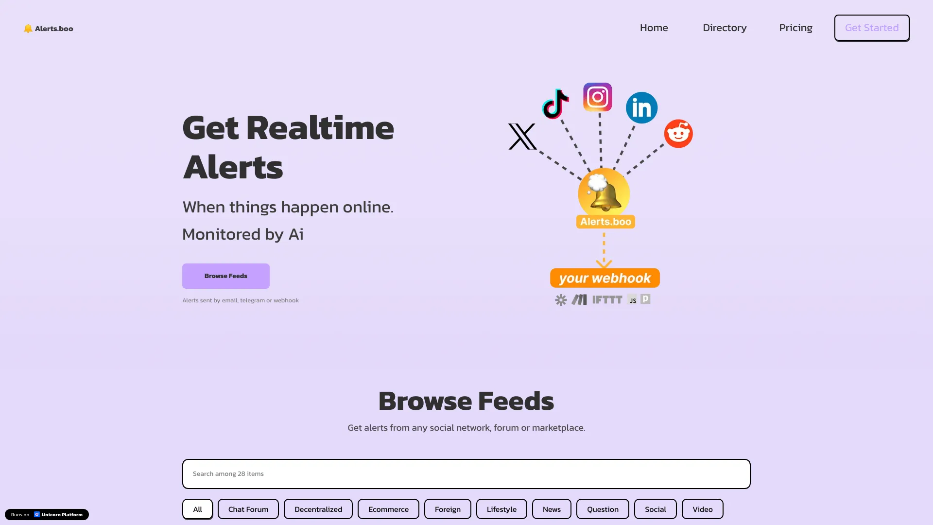 Alerts.boo: Real-time AI Alerts & Notifications | Creati.ai