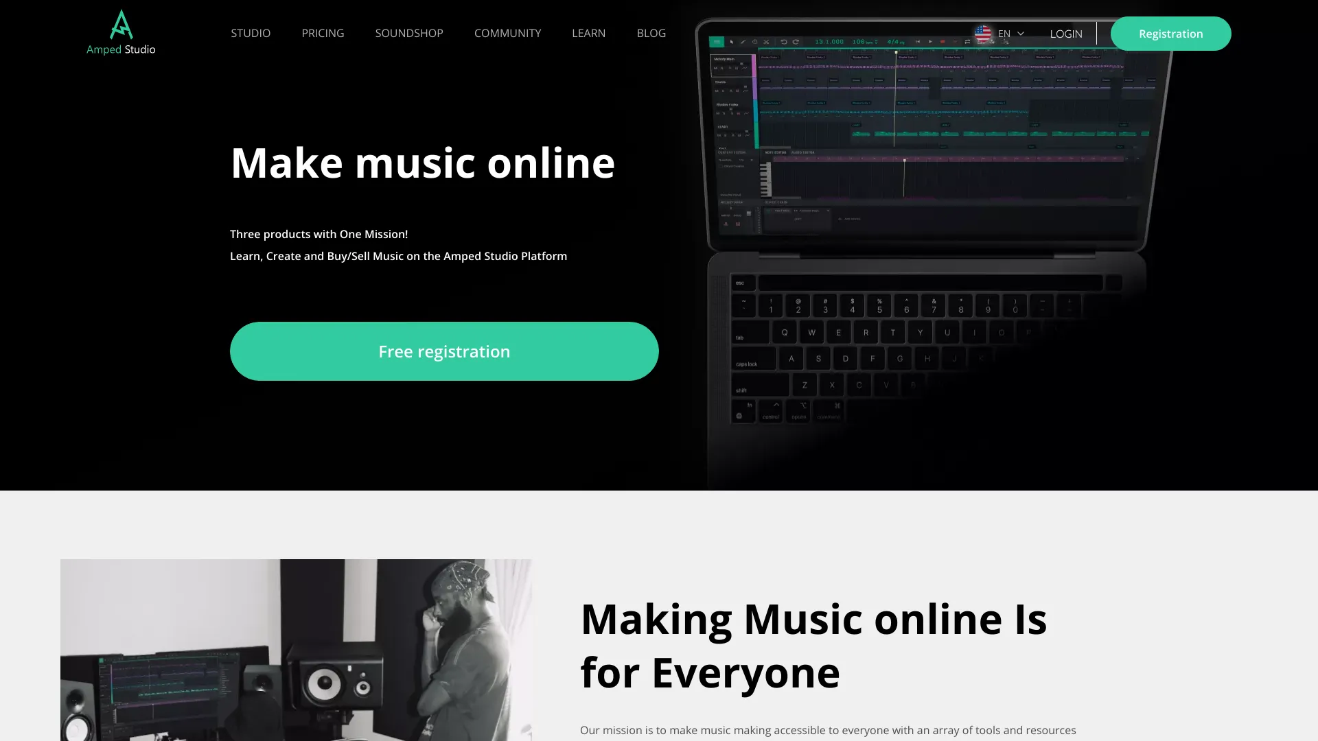 Amped Studio - Online Music Creation Platform | Creati.ai