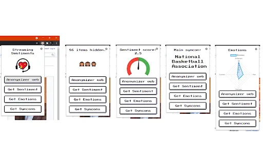 Extensión Anonymizer & Sentiments - Herramienta de Privacidad | Creati.ai