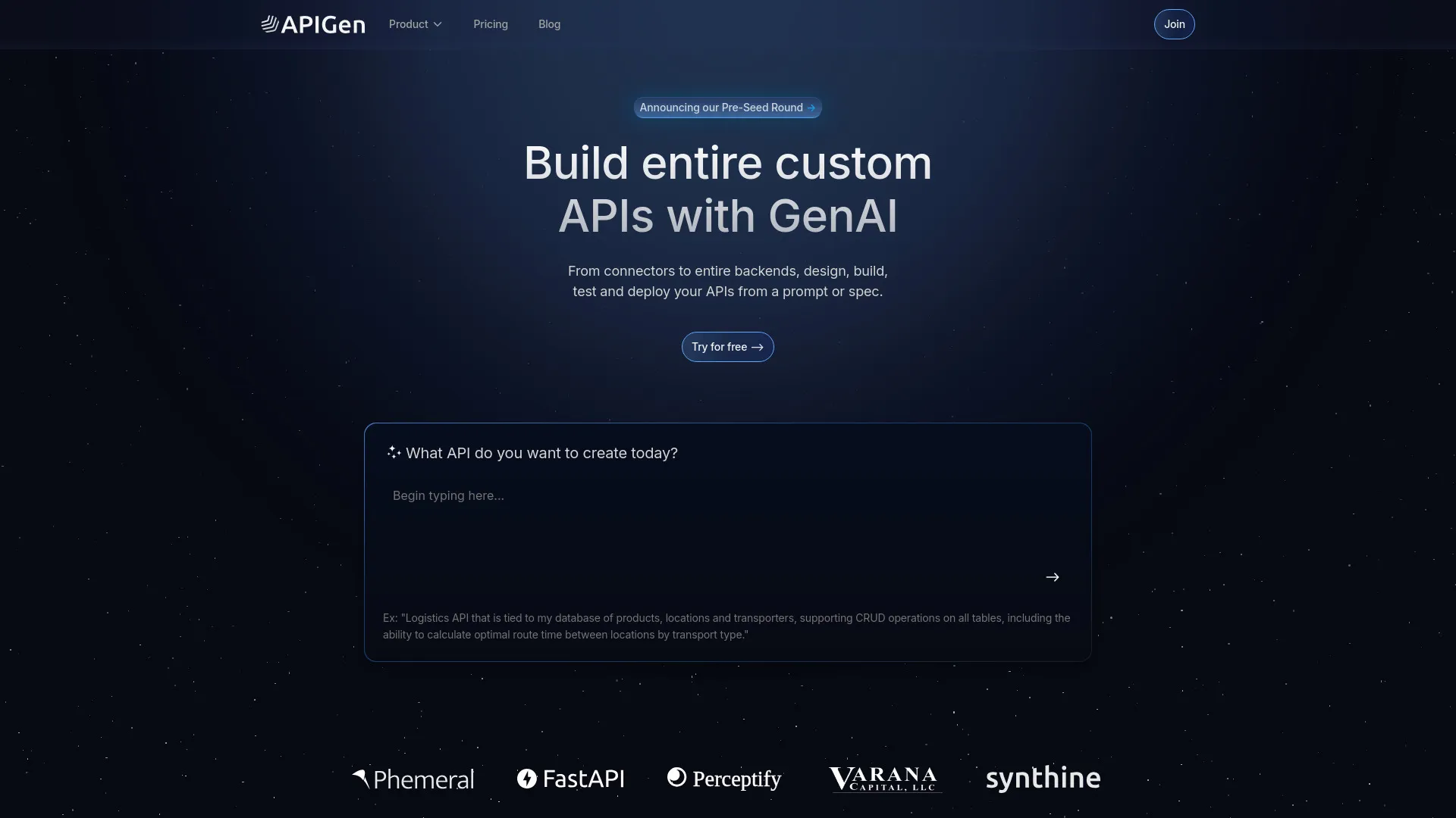 Cree APIs personalizadas sin esfuerzo con APIGen | Creati.ai
