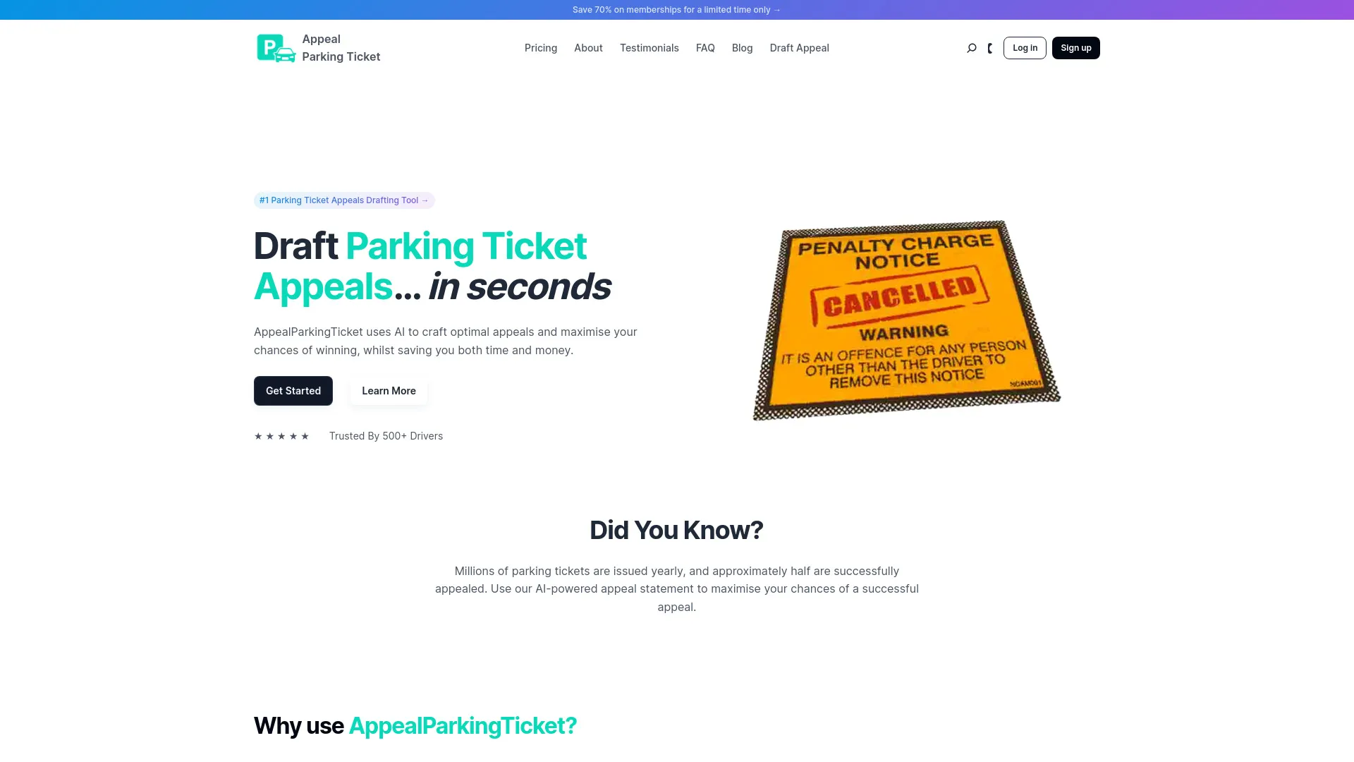 AppealParkingTicket: AI-Powered Parking Ticket Appeals | Creati.ai