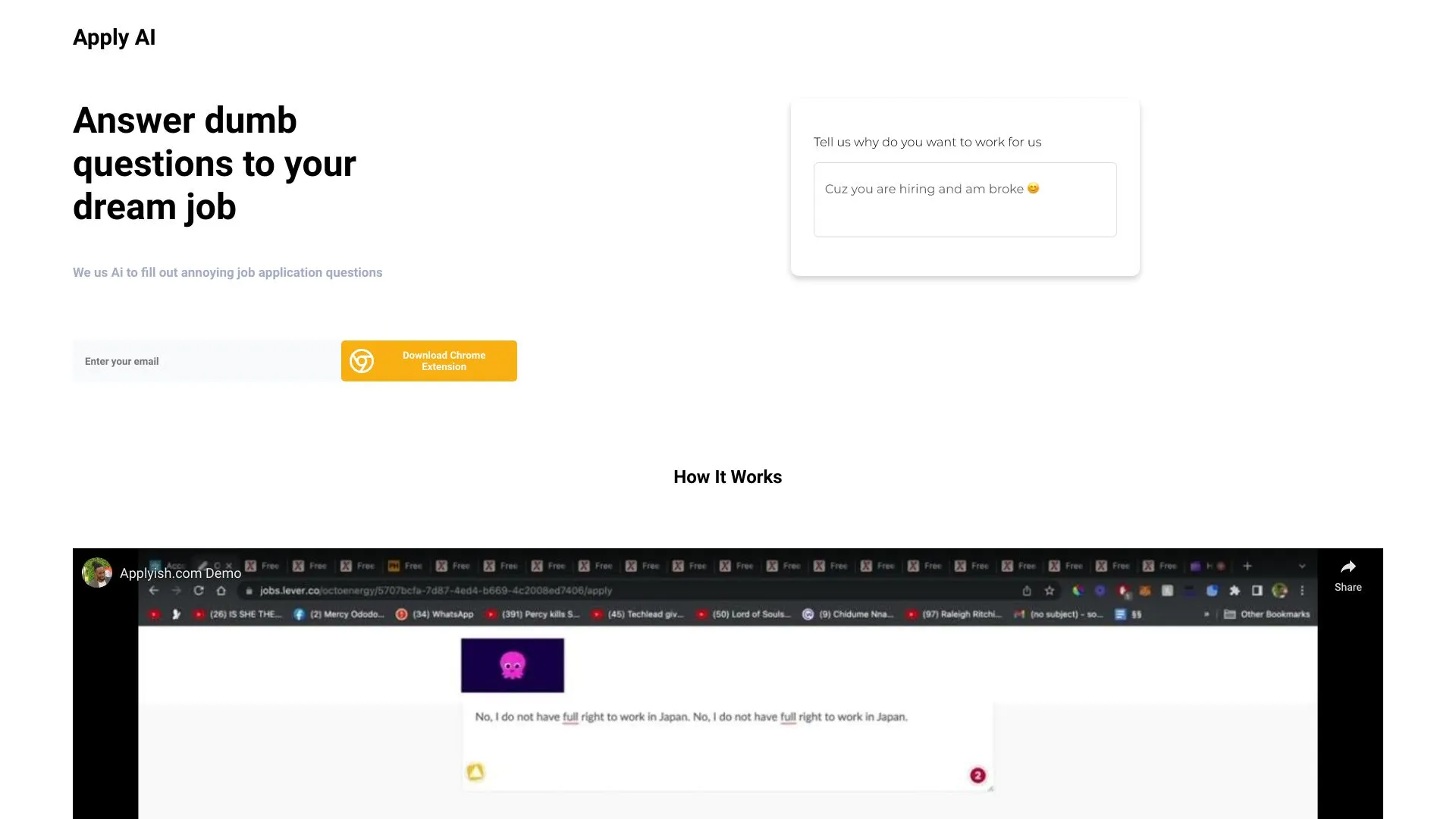 Applyish - AI-Powered Job Application Tool | Creati.ai