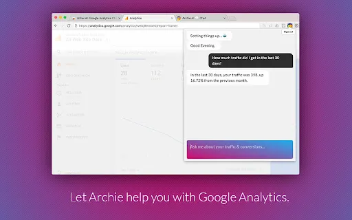 Archie.AI: Your Google Analytics Chatbot Assistant | Creati.ai