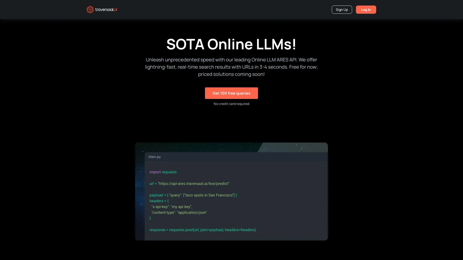 Traversaal.ai - AI-Powered Real-Time Search API | Creati.ai