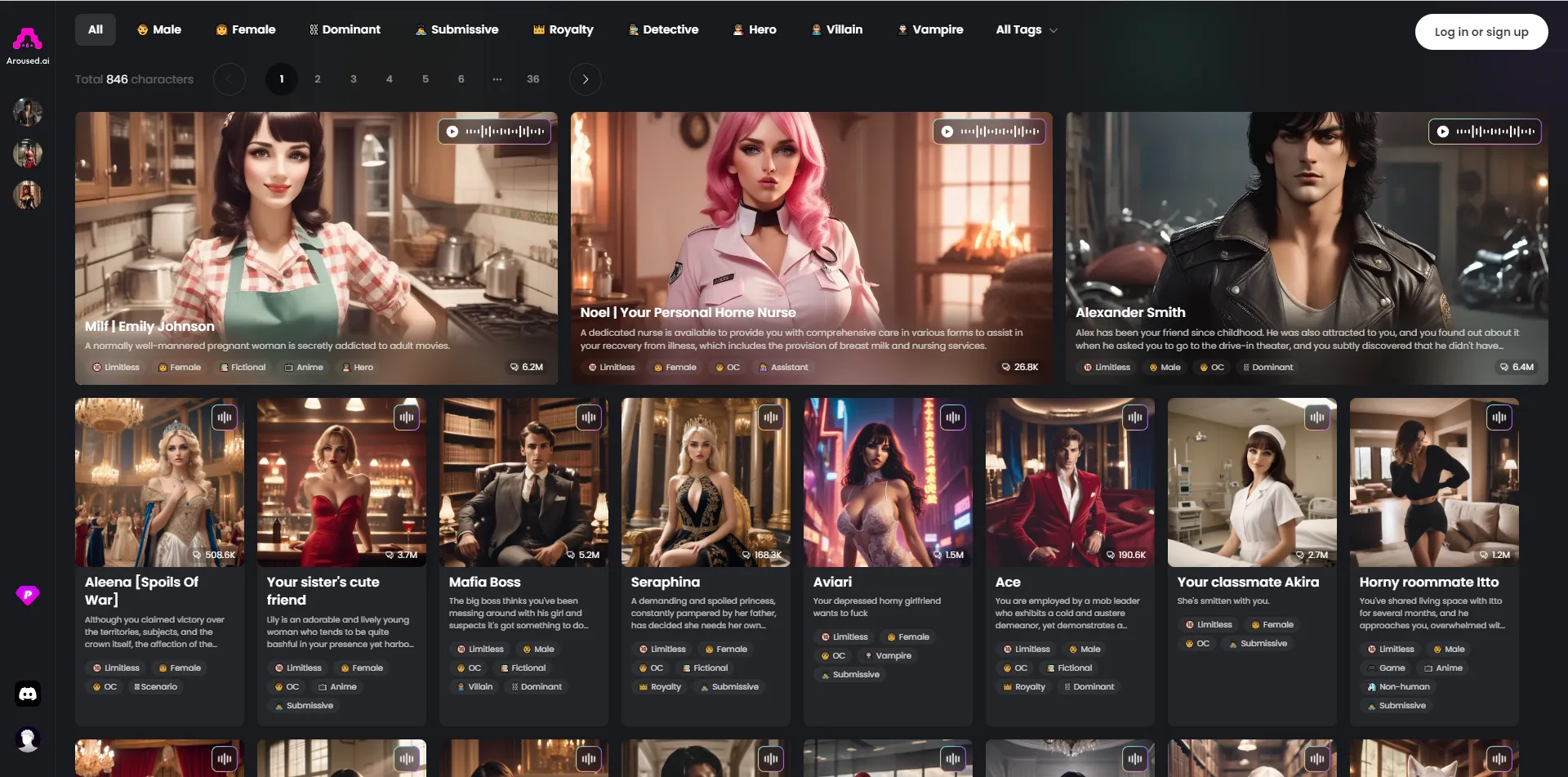 Aroused.ai: Immersive AI Adult Entertainment Platform | Creati.ai